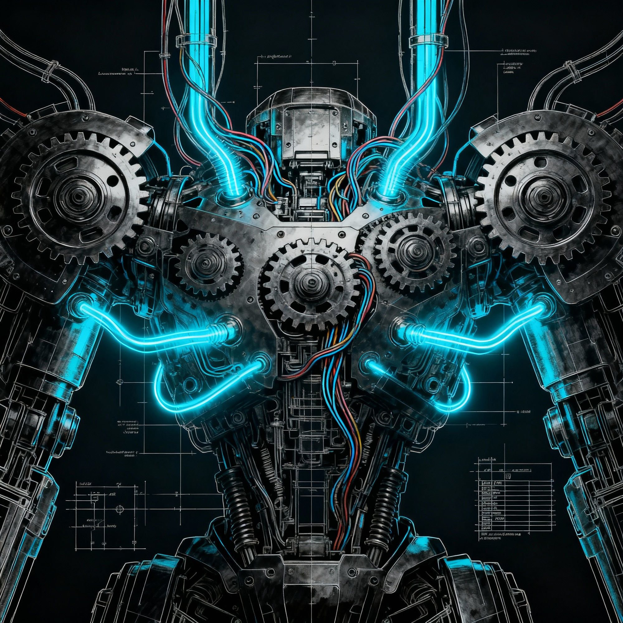 Mech Drawing - AI Generated Art Gallery