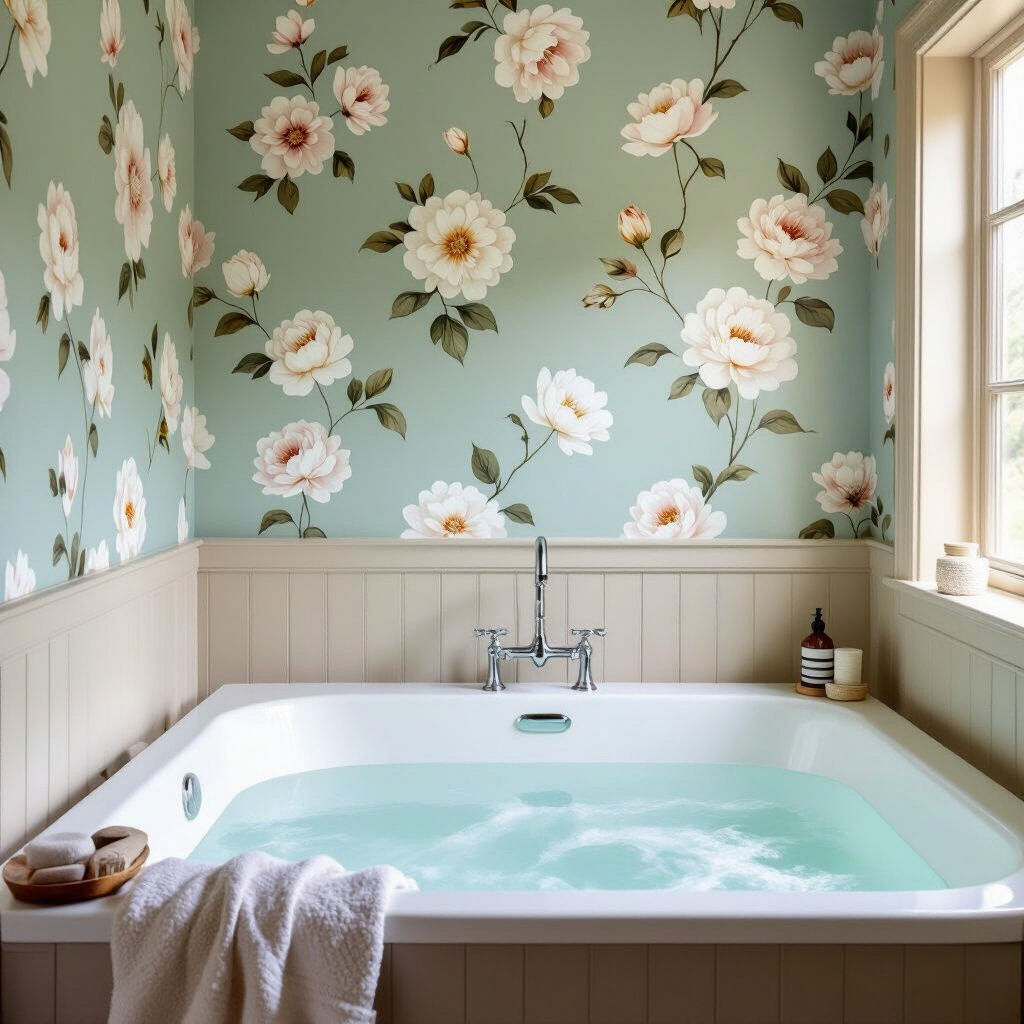 Bathroom Wallpaper Ideas - AI Generated Designs