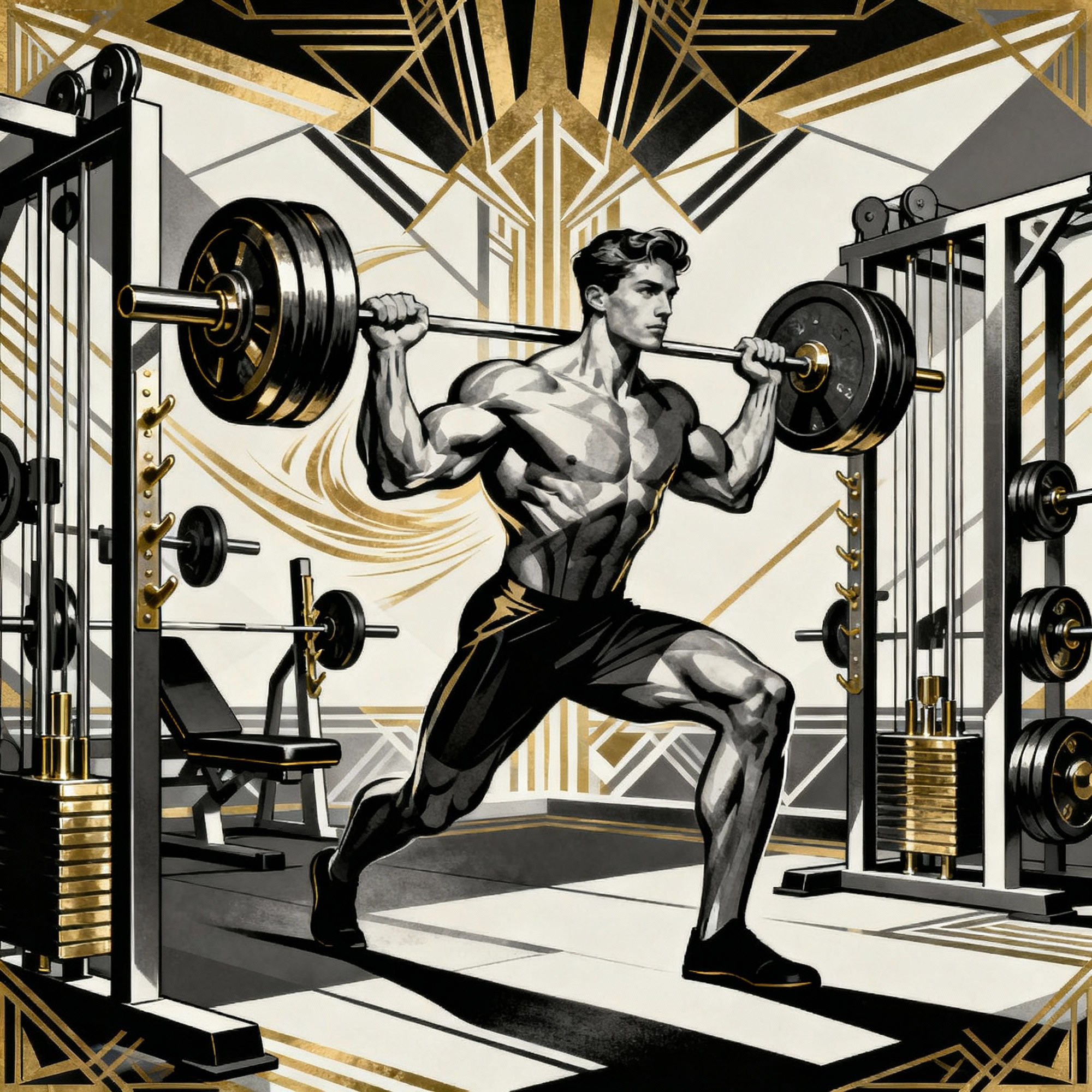 Gym Drawings - AI Generated Art
