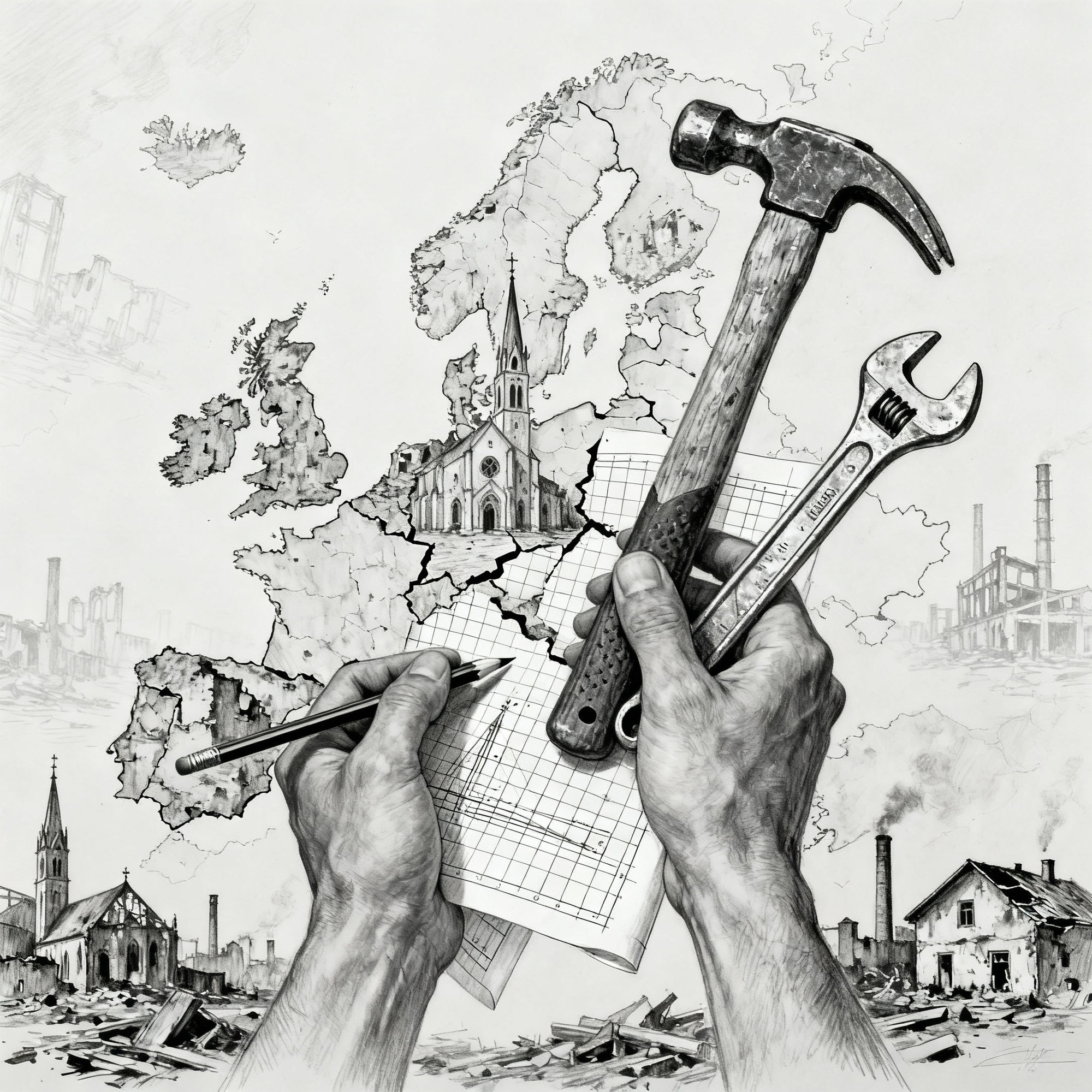 Marshall Plan Drawings - AI Art Gallery