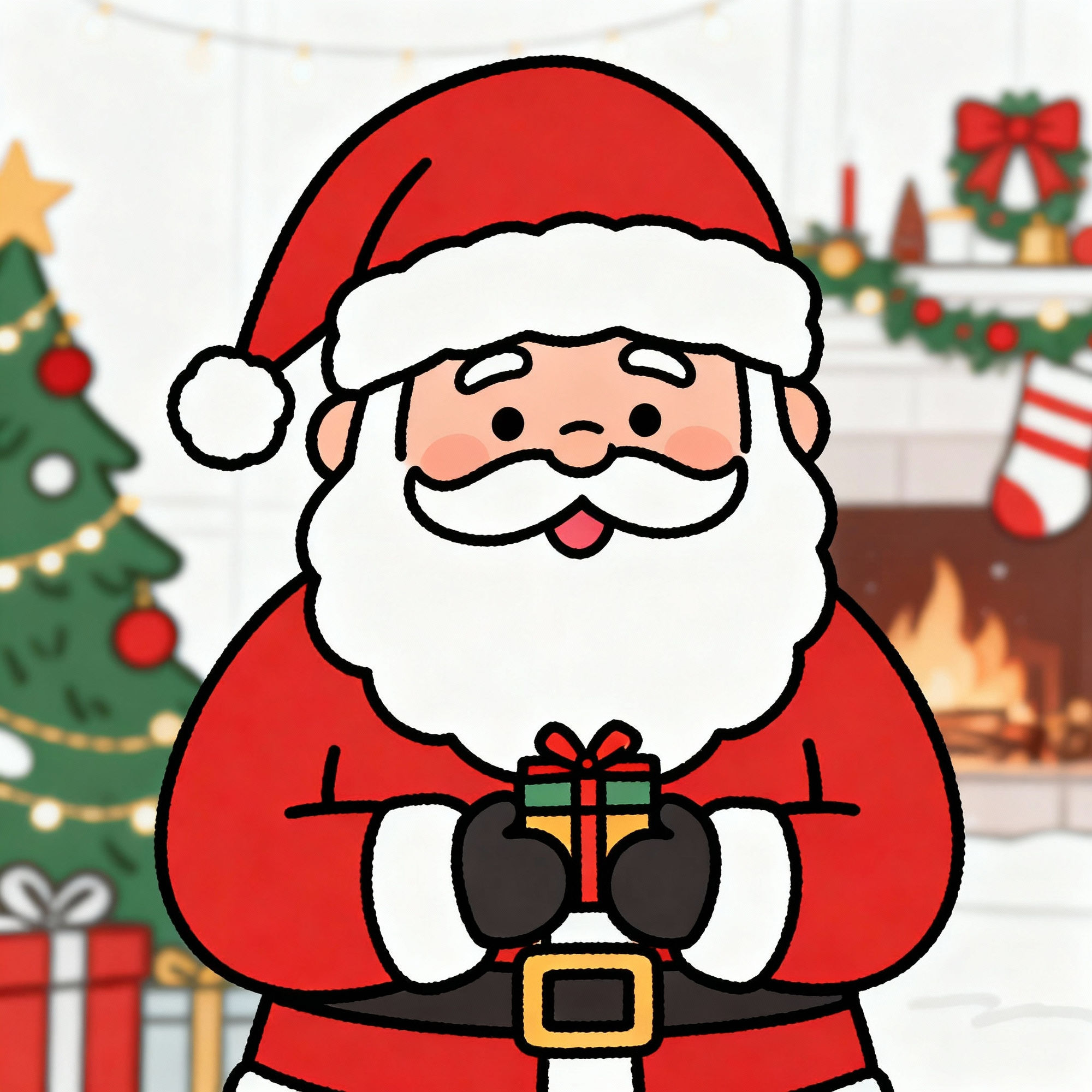 Simple Santa Drawings - Create Yours On Nightcafe
