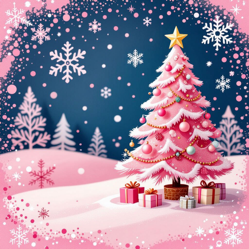 Pink Christmas Wallpaper Laptop - Festive Designs