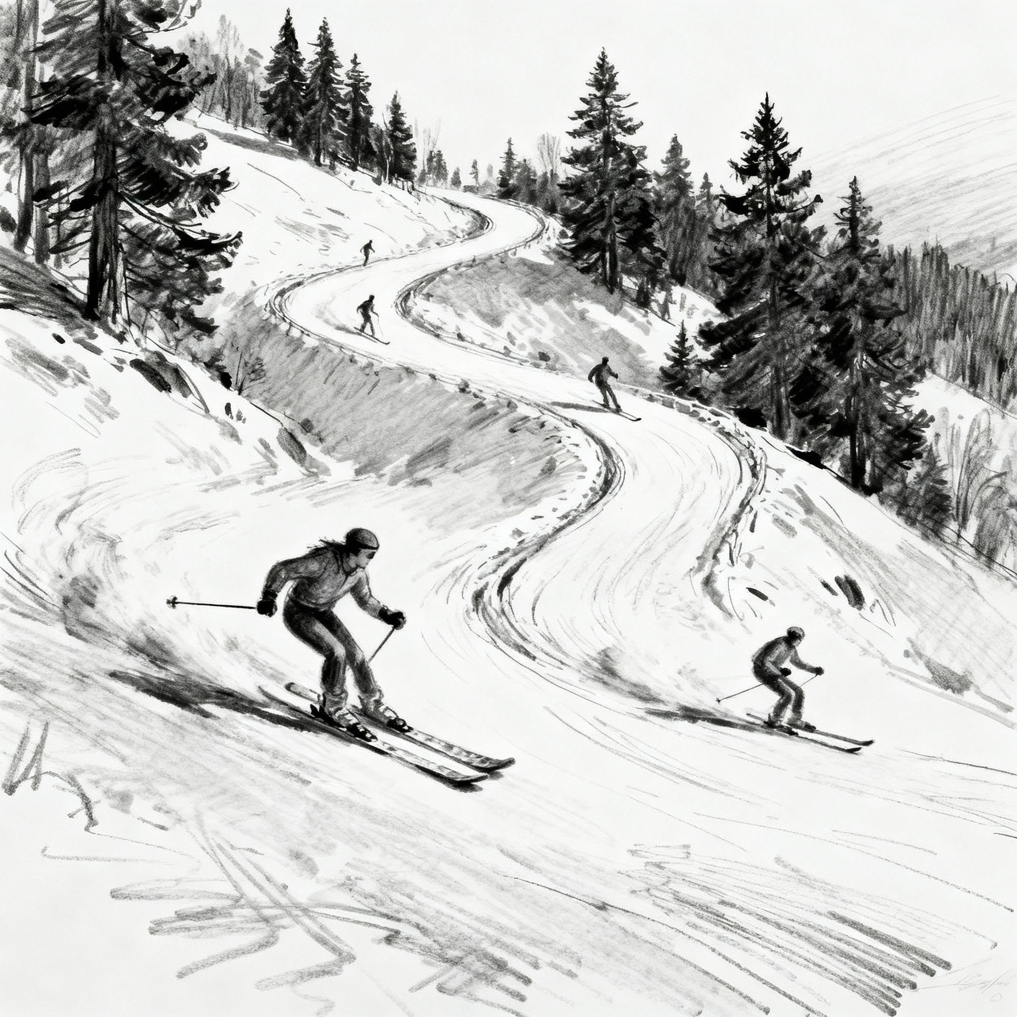 Slope Drawing Art - Create Your Own AI Art