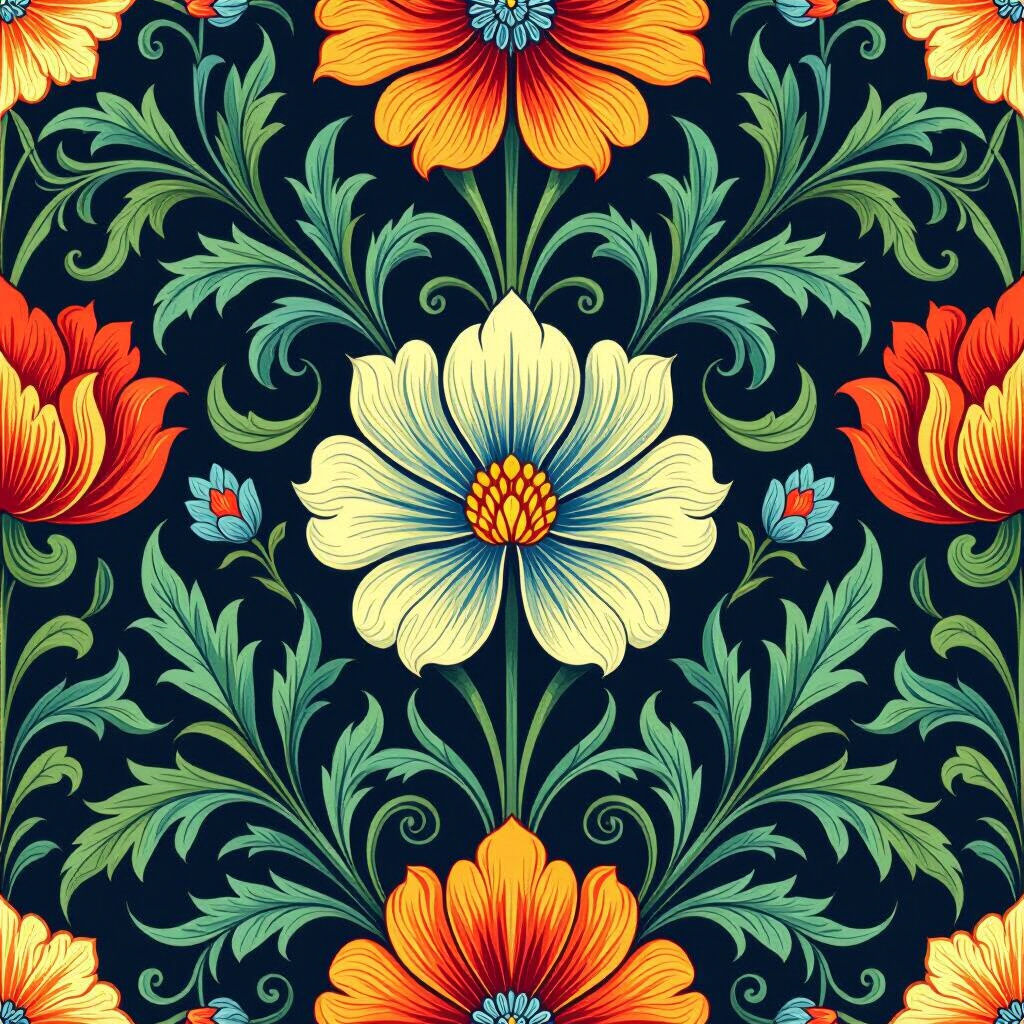 Spoonflower Wallpaper Designs - AI Generated