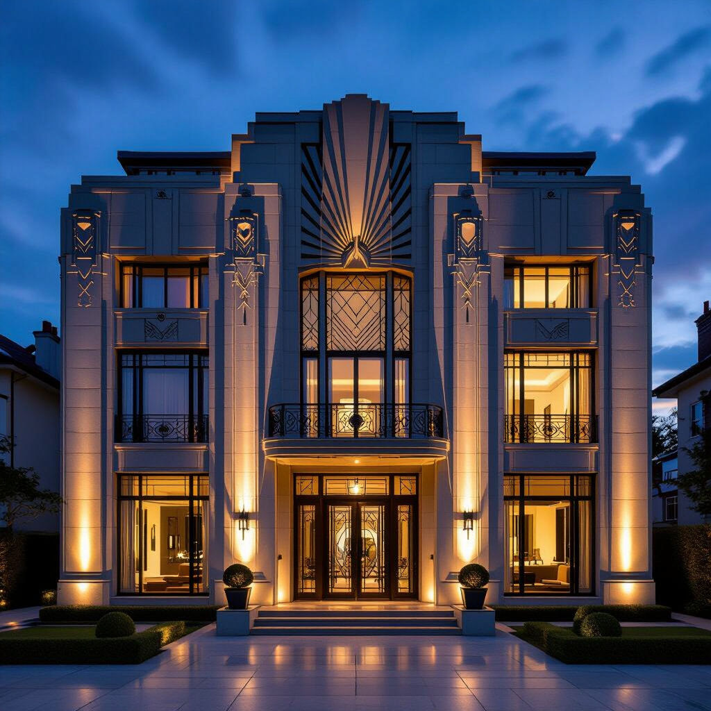 Art Deco Style House - AI Generated Designs