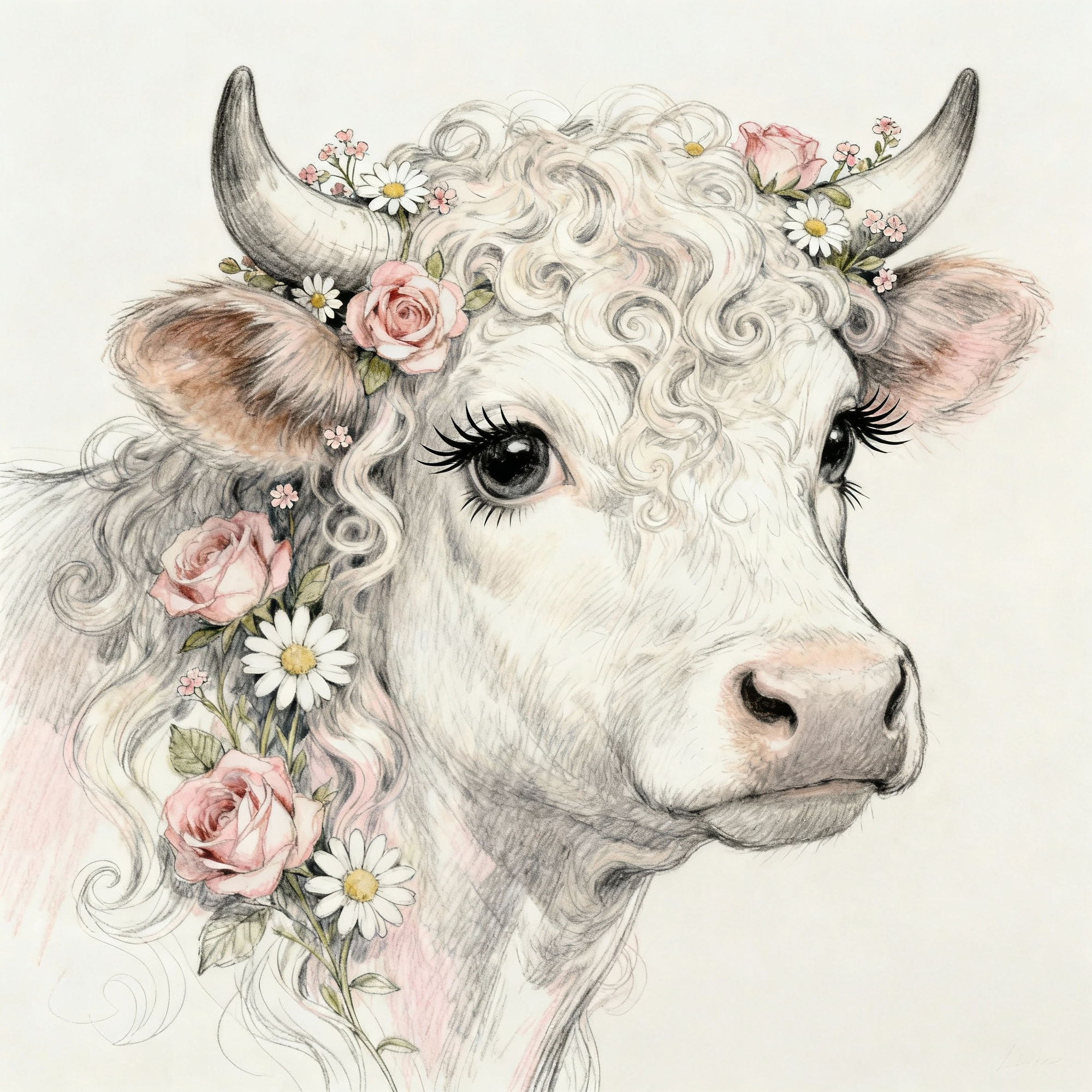Cow Head Drawings - AI Generated Art Gallery