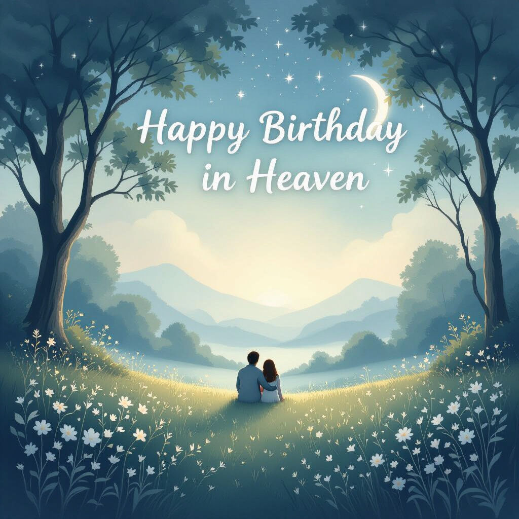 Happy Birthday In Heaven Images - Cherish Memories With AI Art