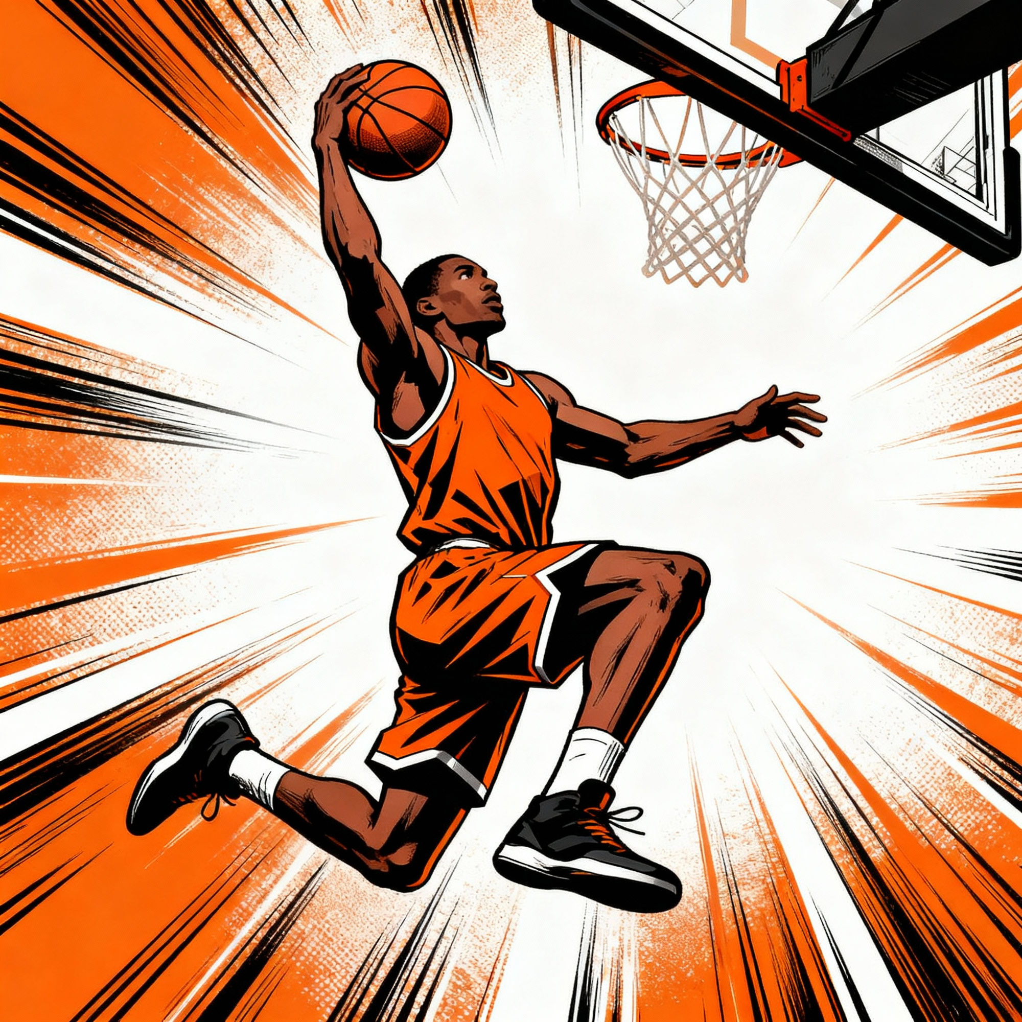 Basketball Drawings - AI Generated Art