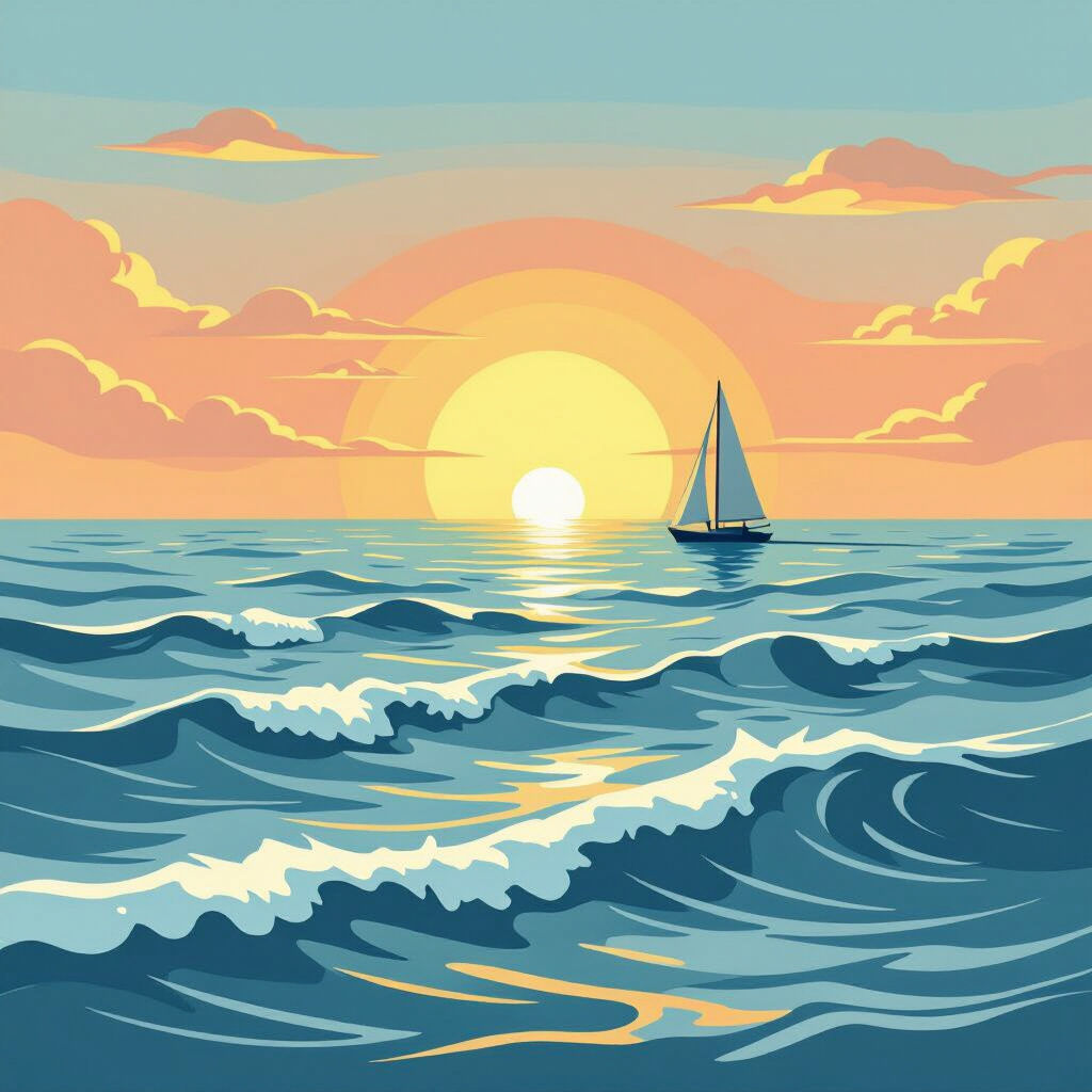 Easy Ocean Drawings - AI Generated Art