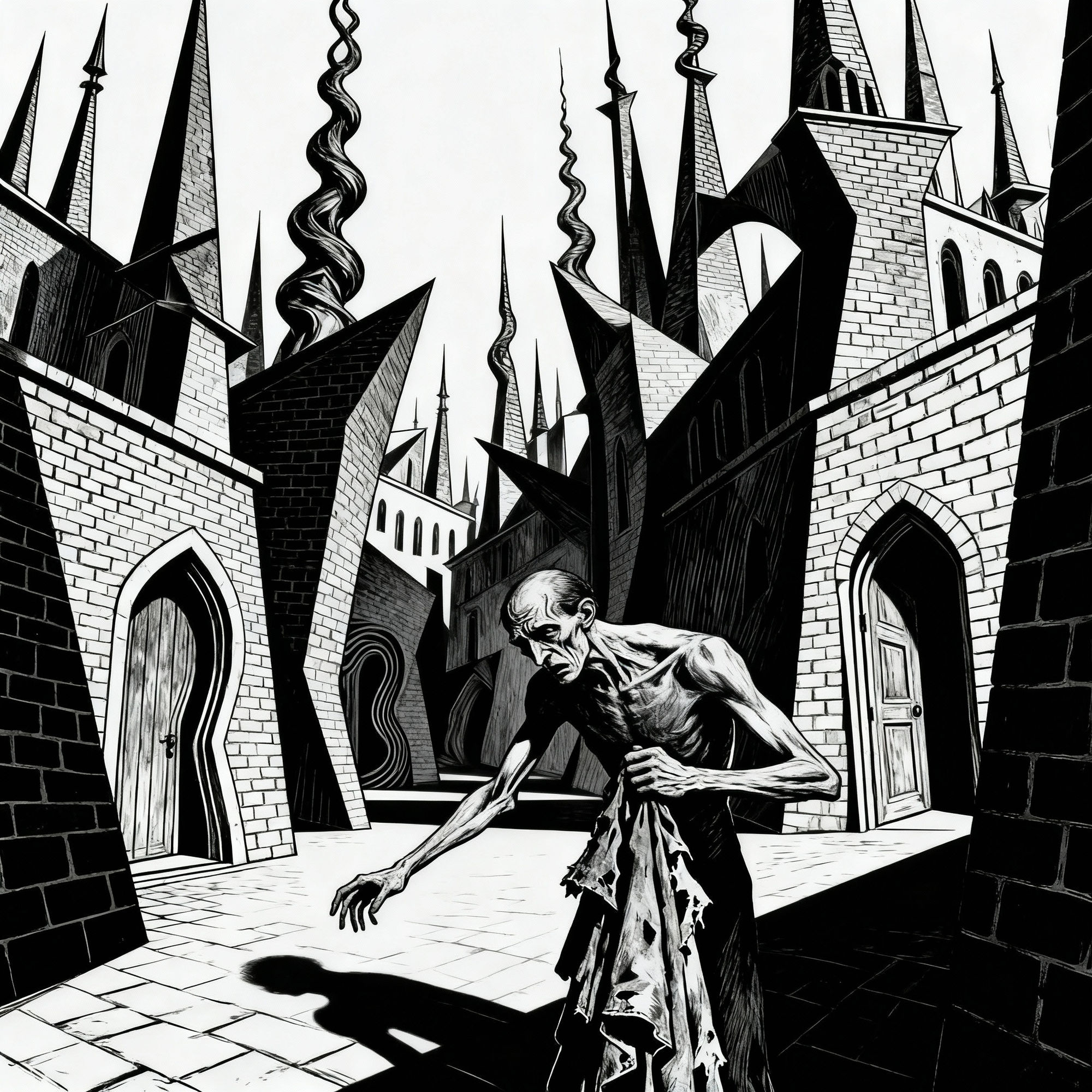 Kafka Drawings - Unique AI-generated Art