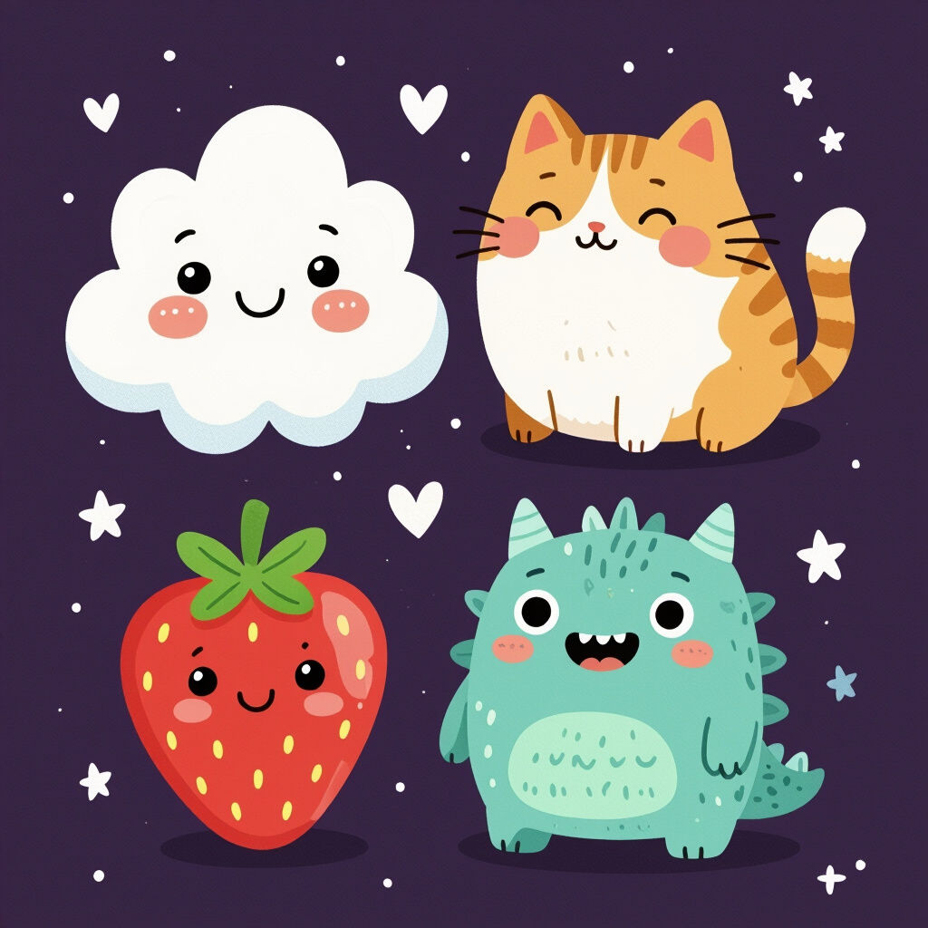 Easy Drawings Of Cute Things - Create Cute Art With AI