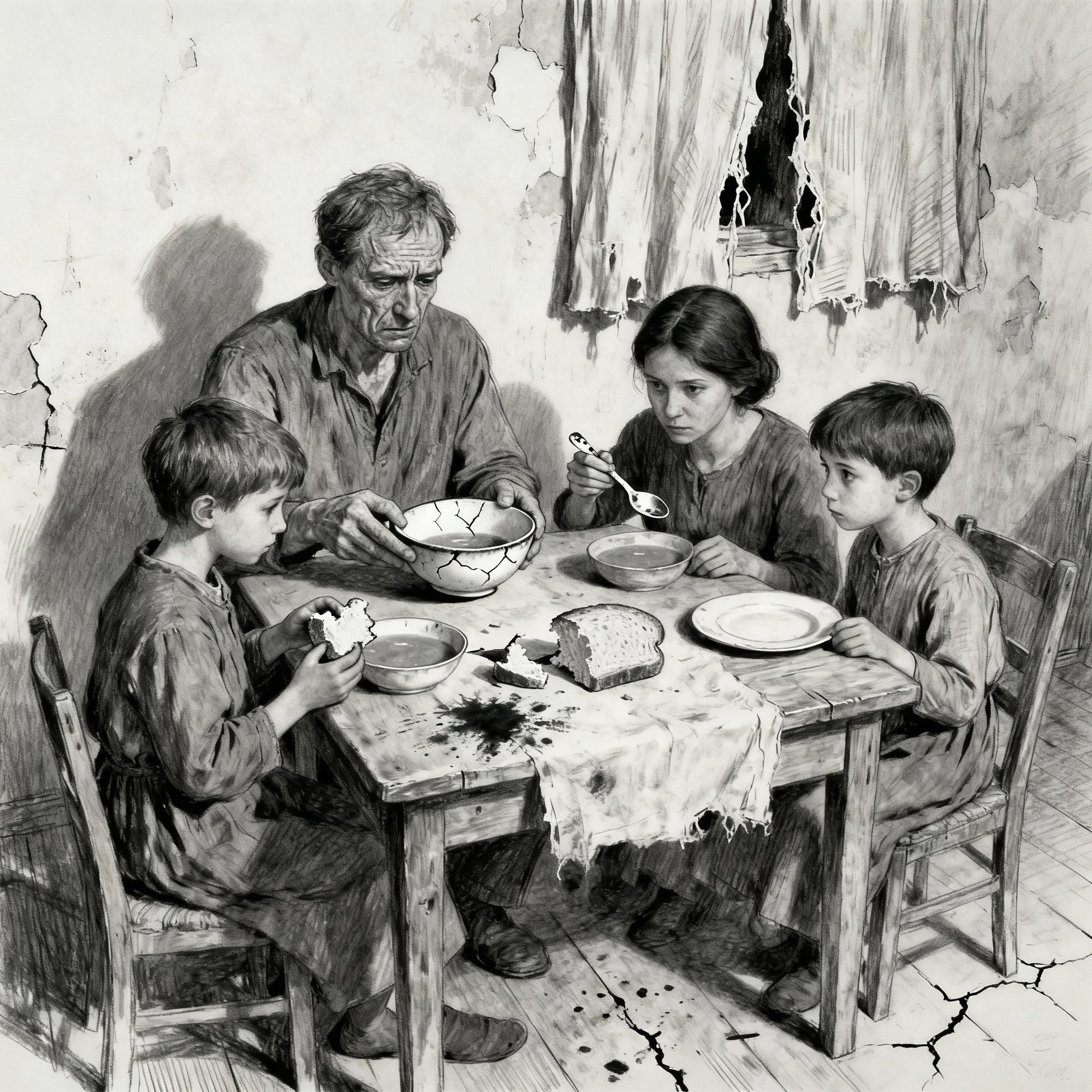 Rationing Drawings - AI Generated Art