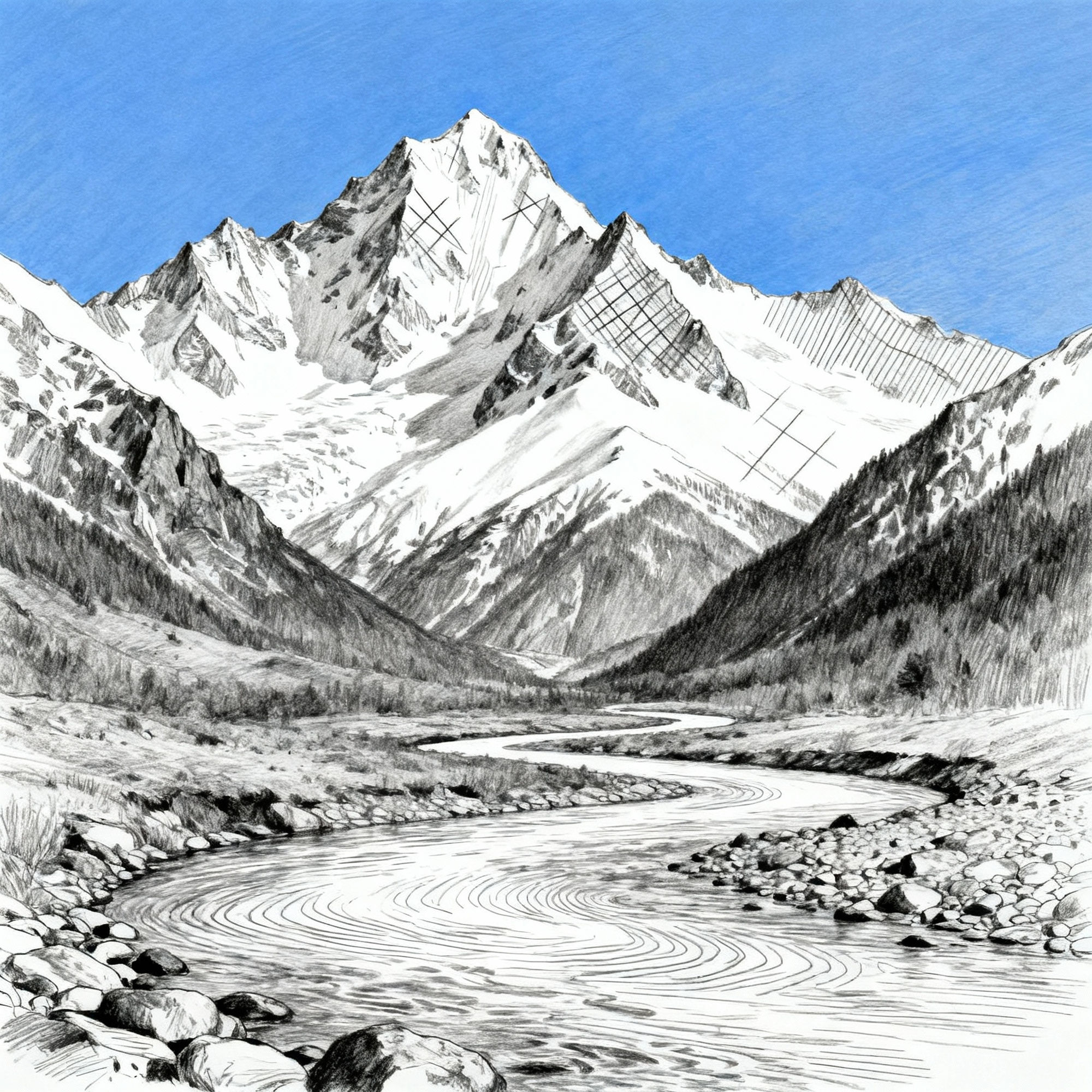 AI Mountain Drawings - Create Stunning Scenery