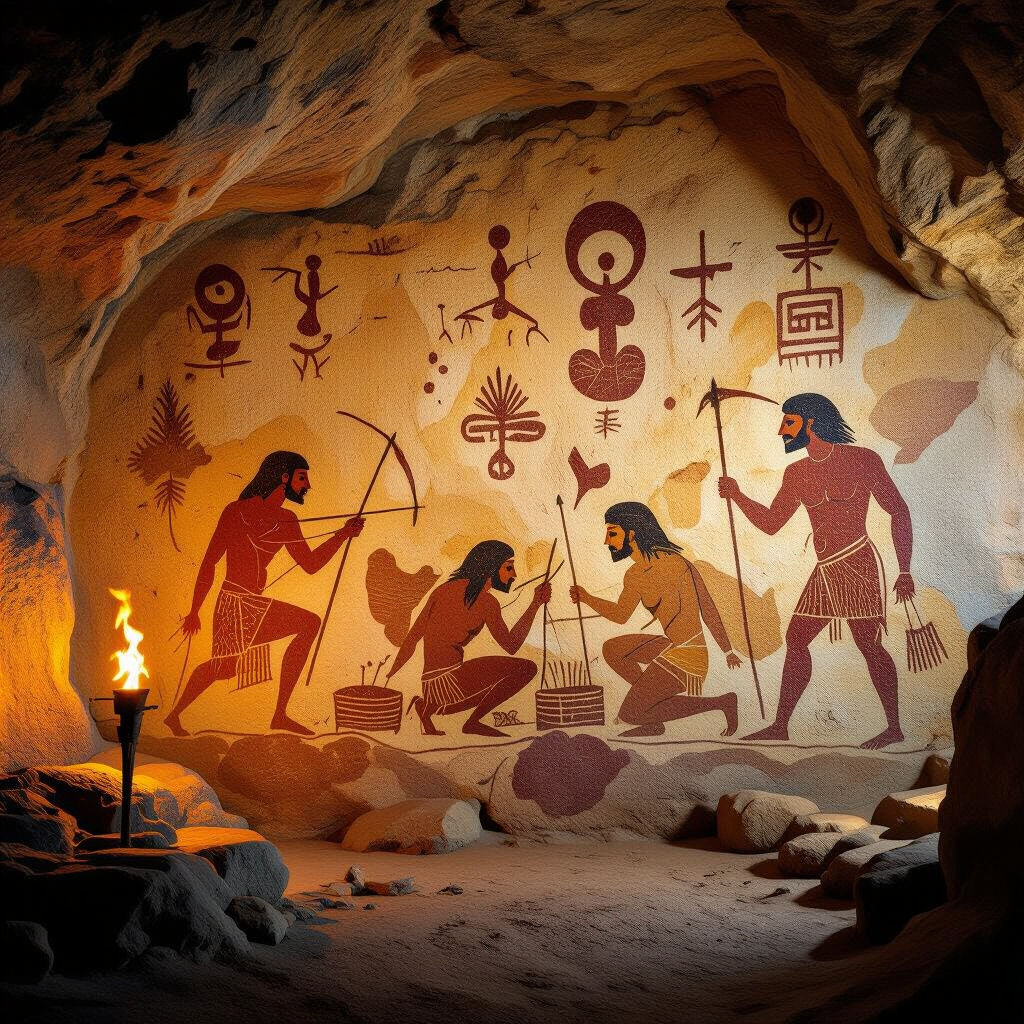 Neolithic Art Gallery - AI-generated Ancient Art