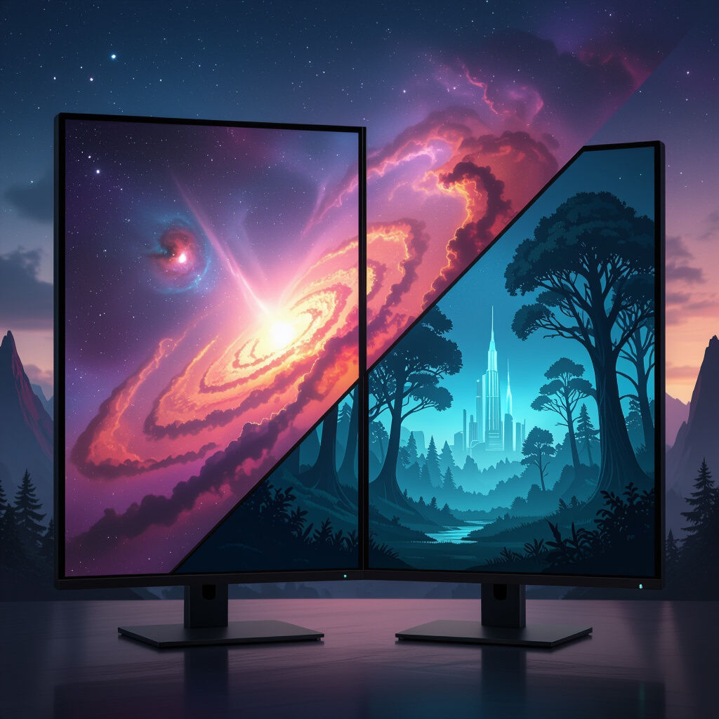 Create Unique Dual Monitor Wallpapers In 4k | Nightcafe