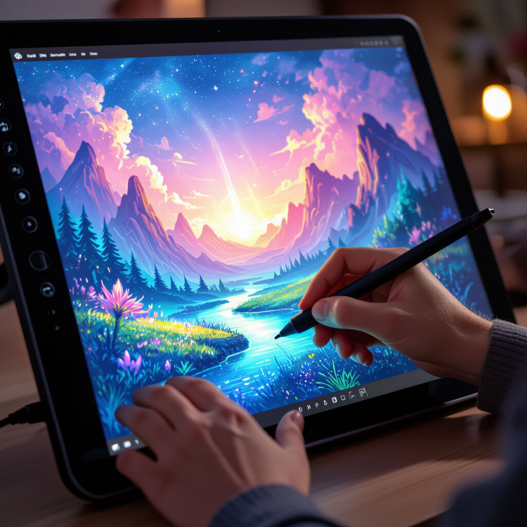 Screen Drawing Tablet Art - AI Generated
