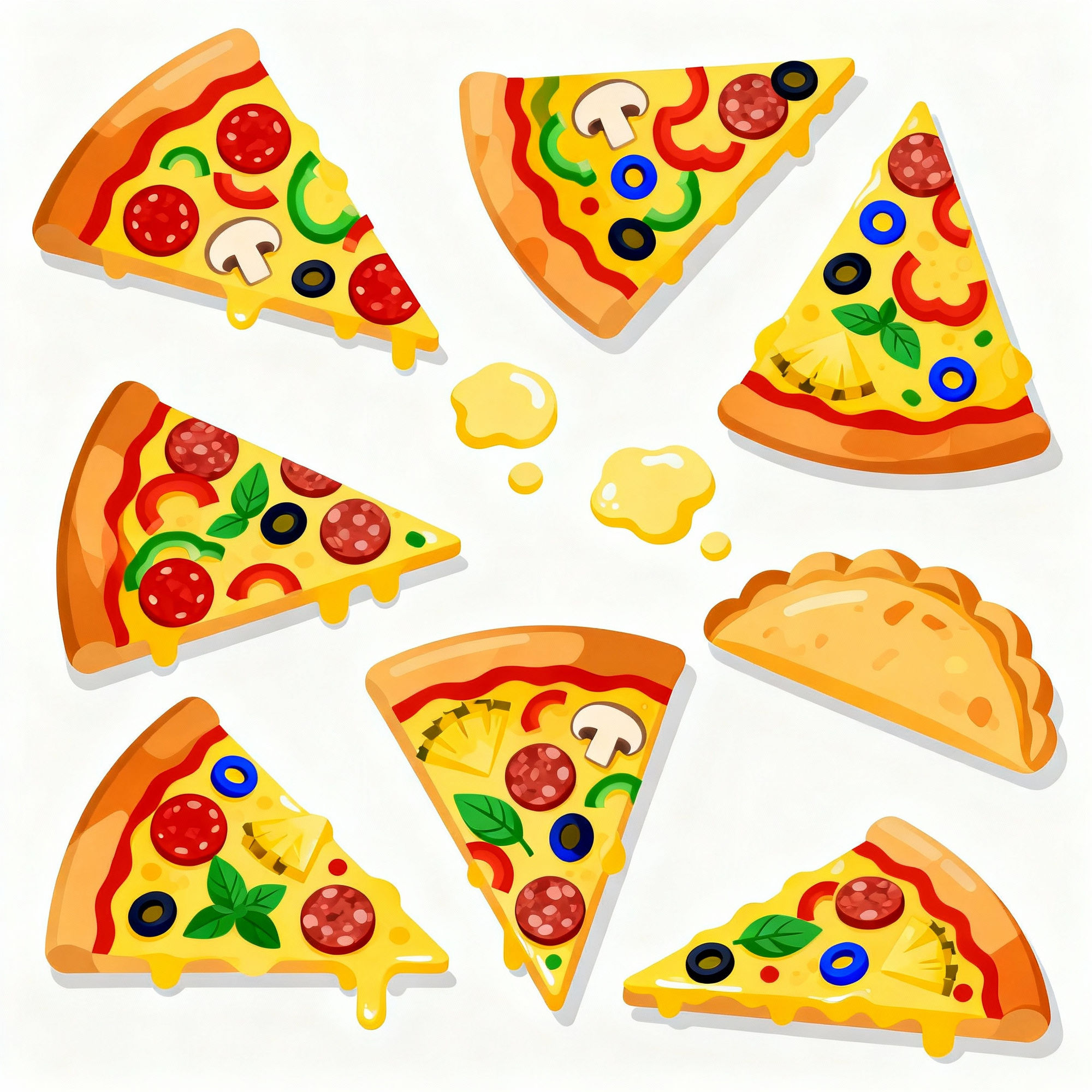 Clip Art Pizza - AI Generated & Customizable