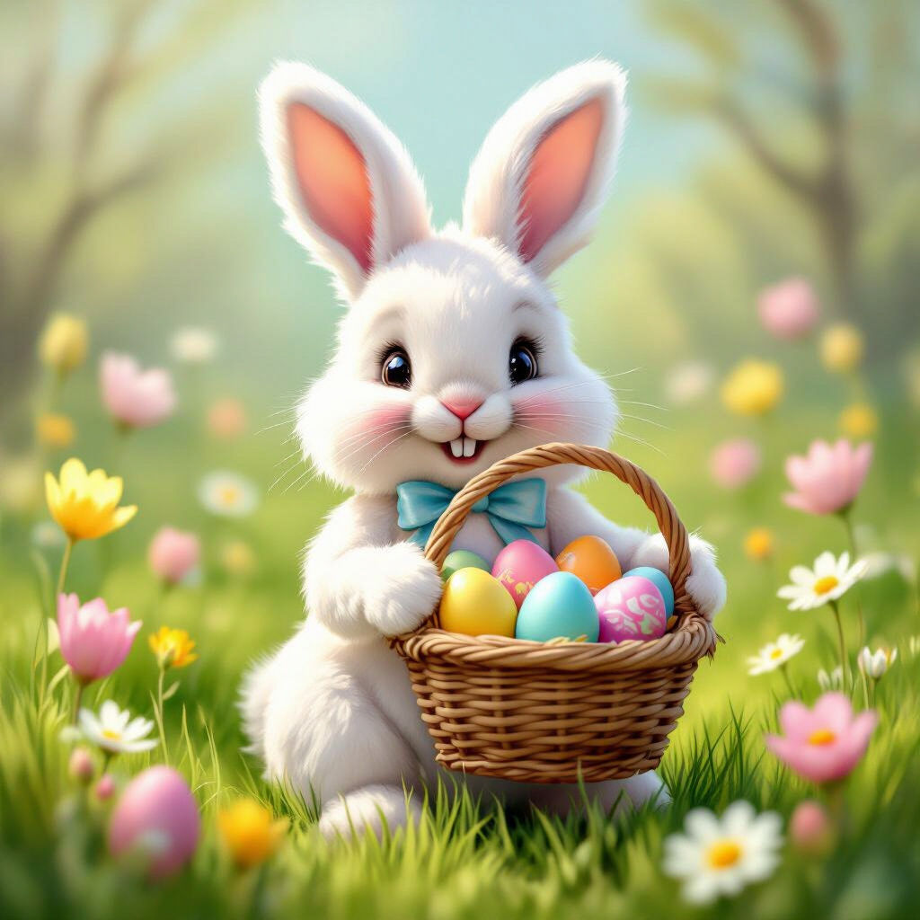 Easter Bunny Pictures - Printable & AI Generated