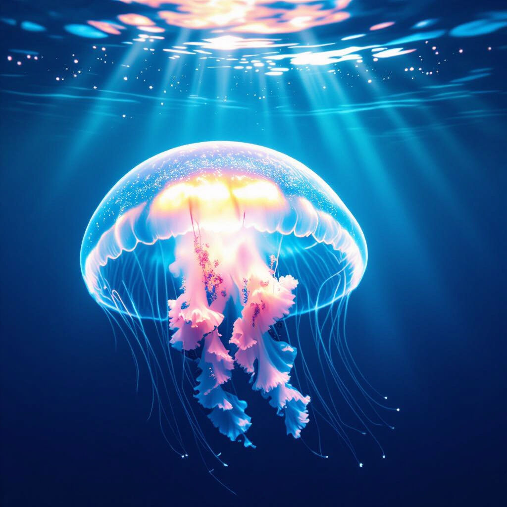 Jellyfish Wallpaper For Laptops - AI Generated