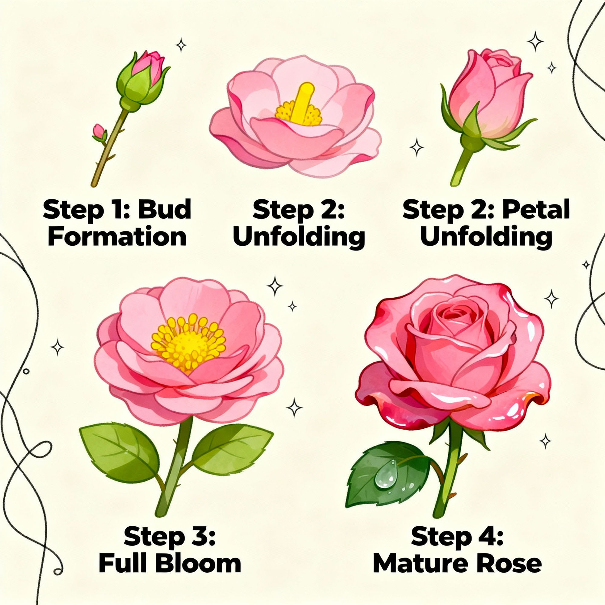 Step By Step Flower Drawing - Easy AI Guides