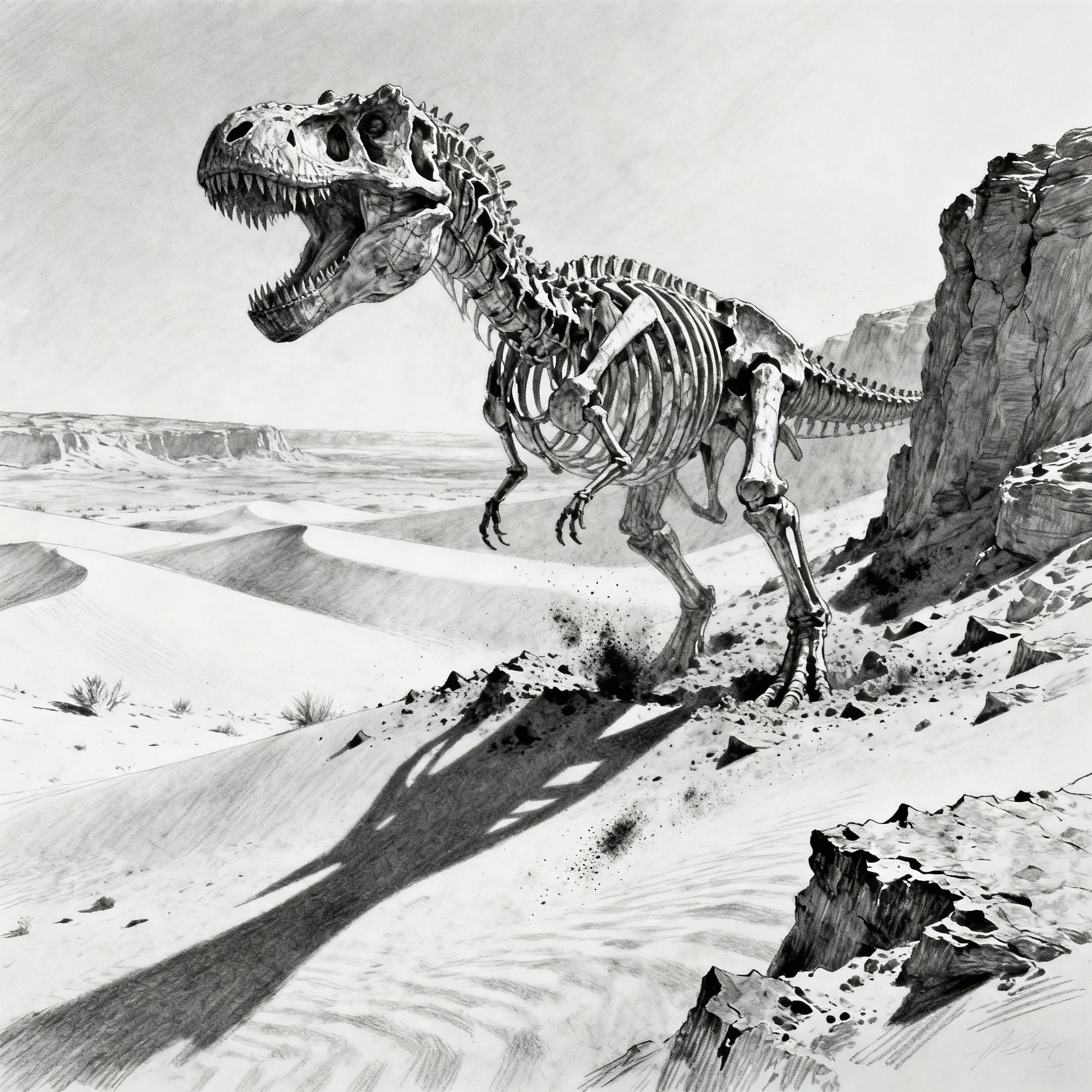 Fossil Drawings - AI Art Gallery