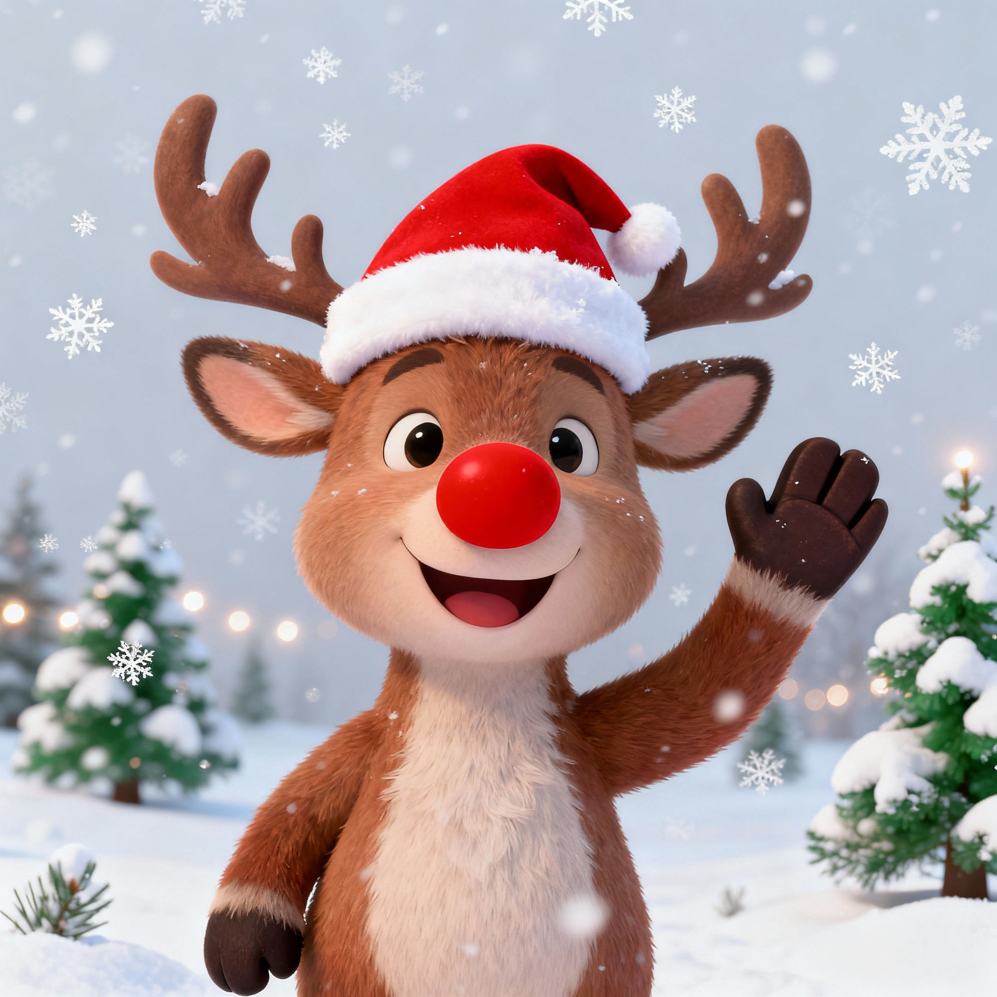 Cartoon Reindeer Drawings - AI Art Generator