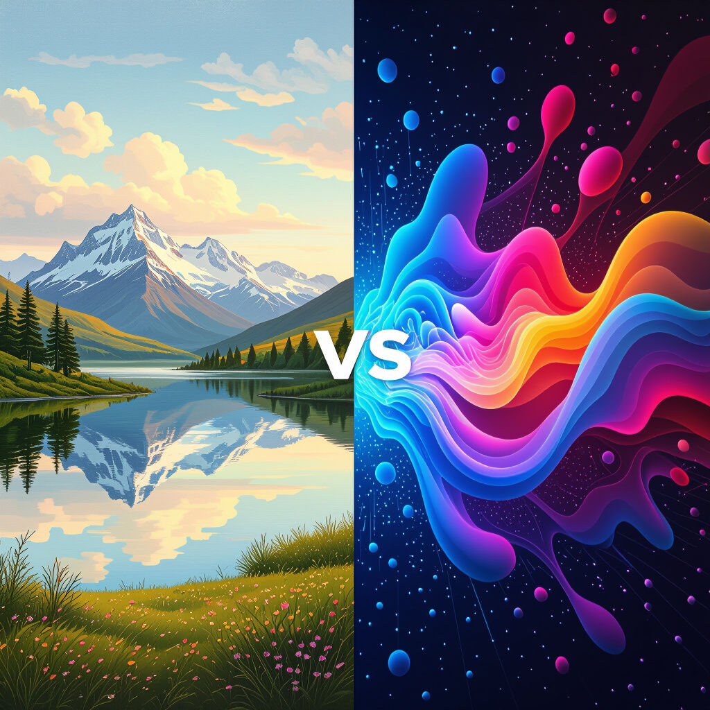 AI Vs Real Art - Compare AI Art With Traditional Art