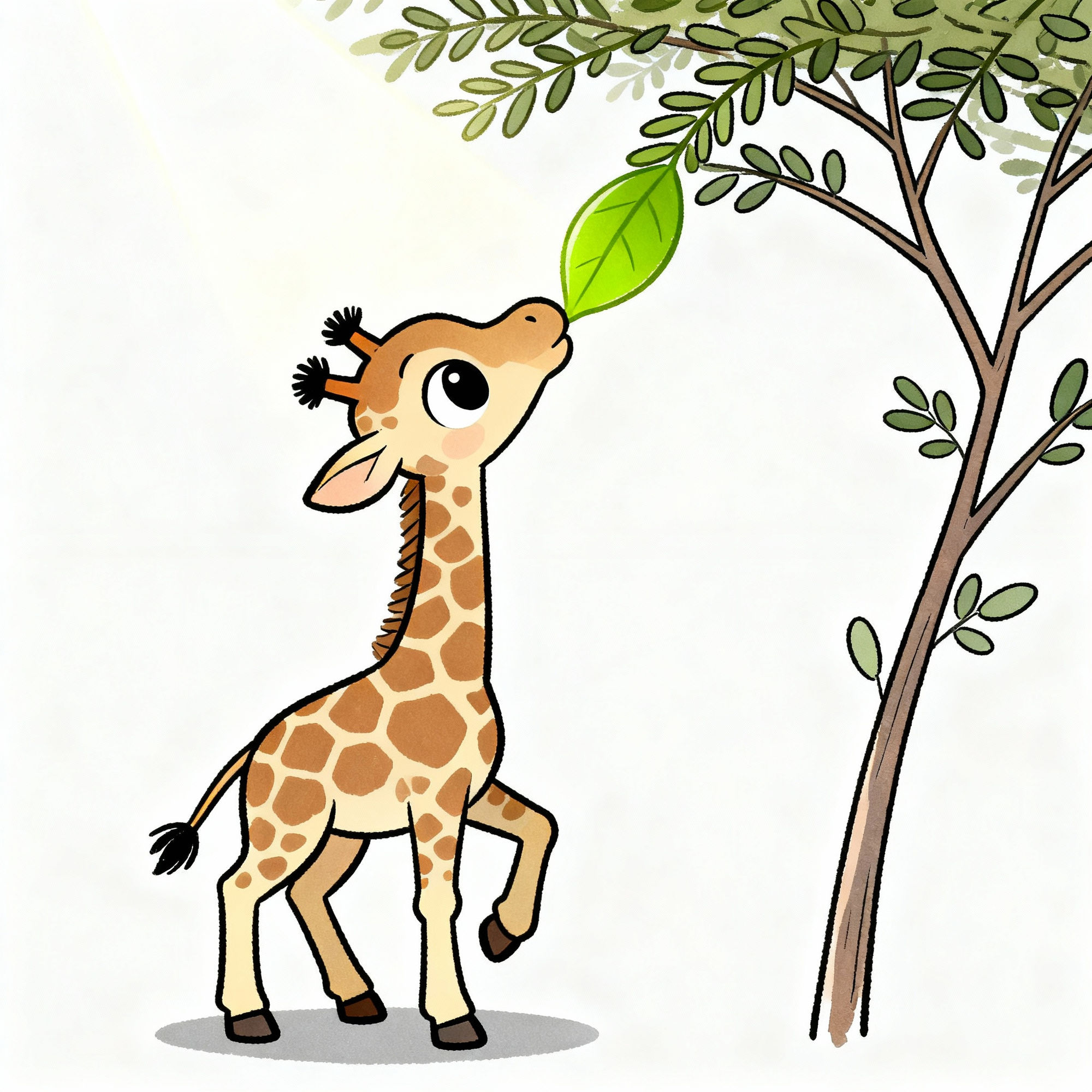 Cute Giraffe Drawings - AI Generated Art