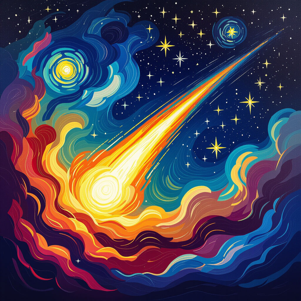 Comet Drawings - AI Art Generator