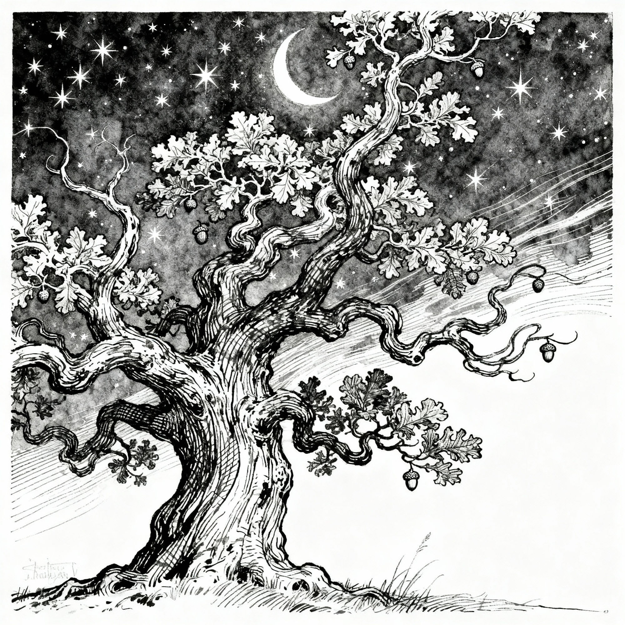 Drawing Of Trees - AI Art Gallery