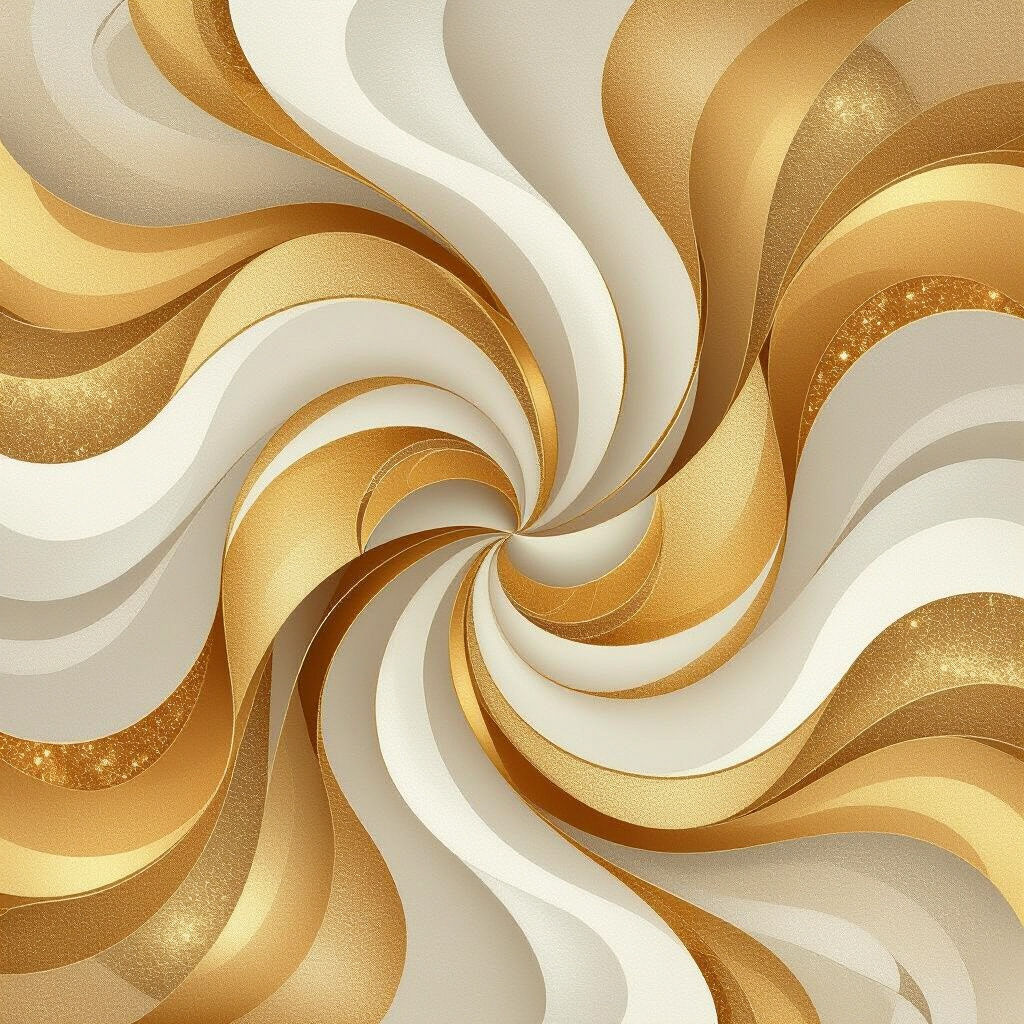 Gold And White Wallpaper - AI Generated Designs