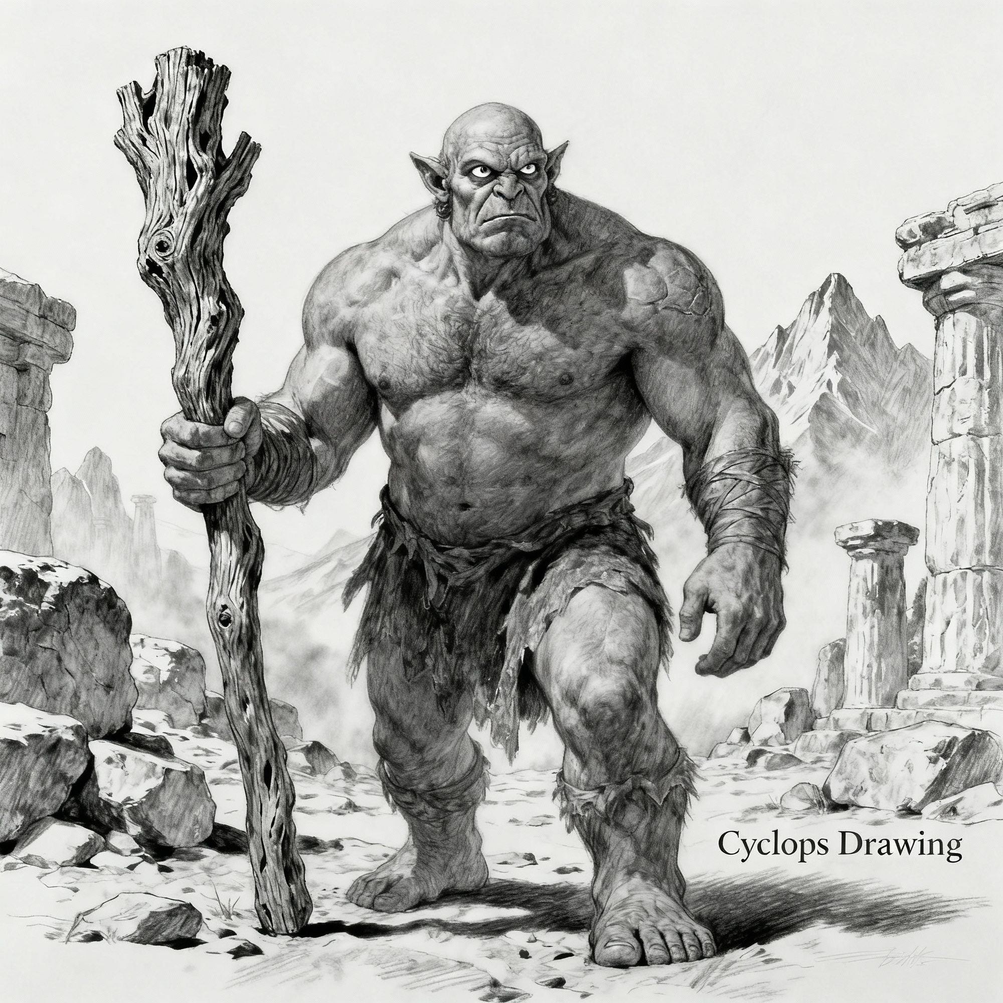 Cyclops Drawings - AI Generated Art