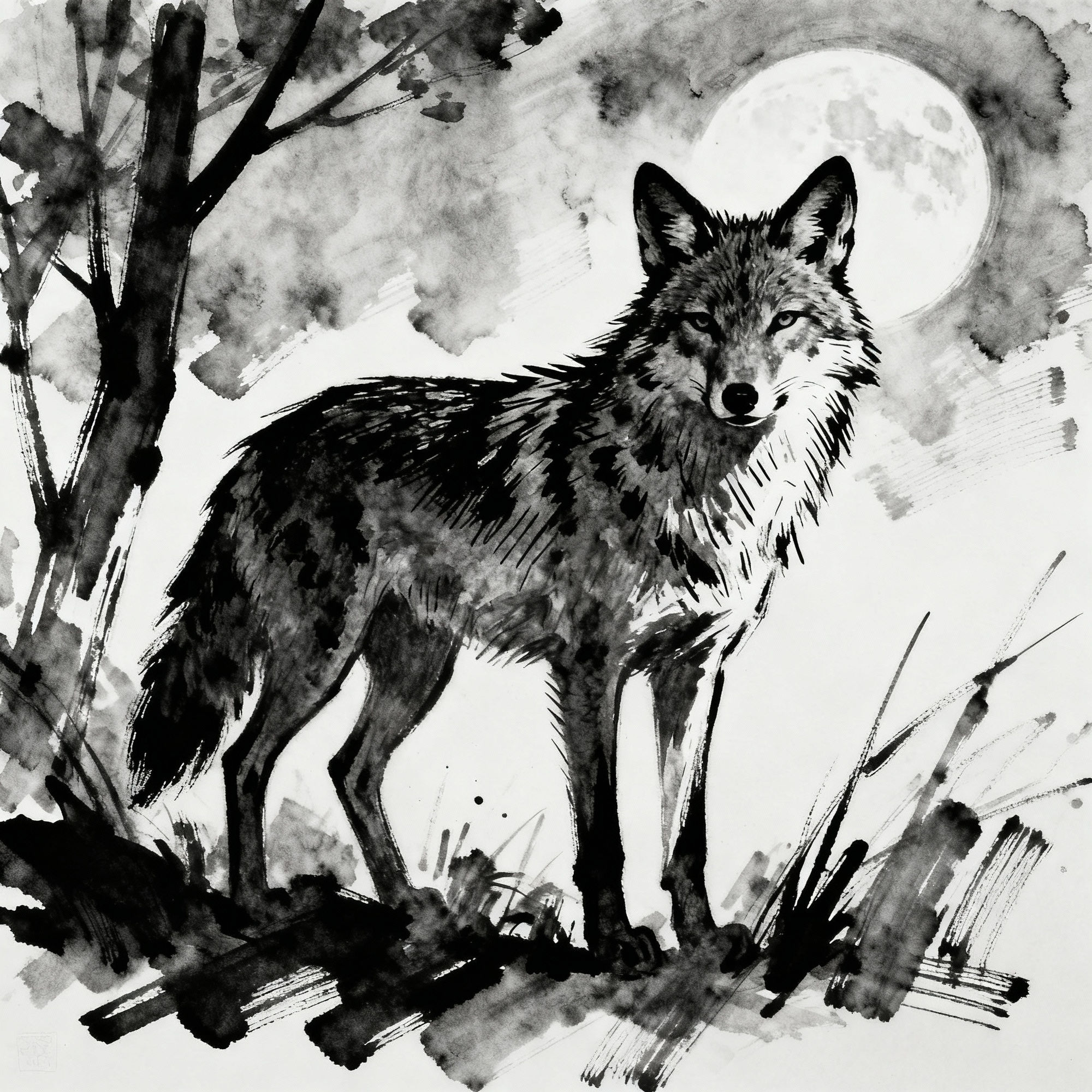 Coyote Drawings - AI Art Gallery