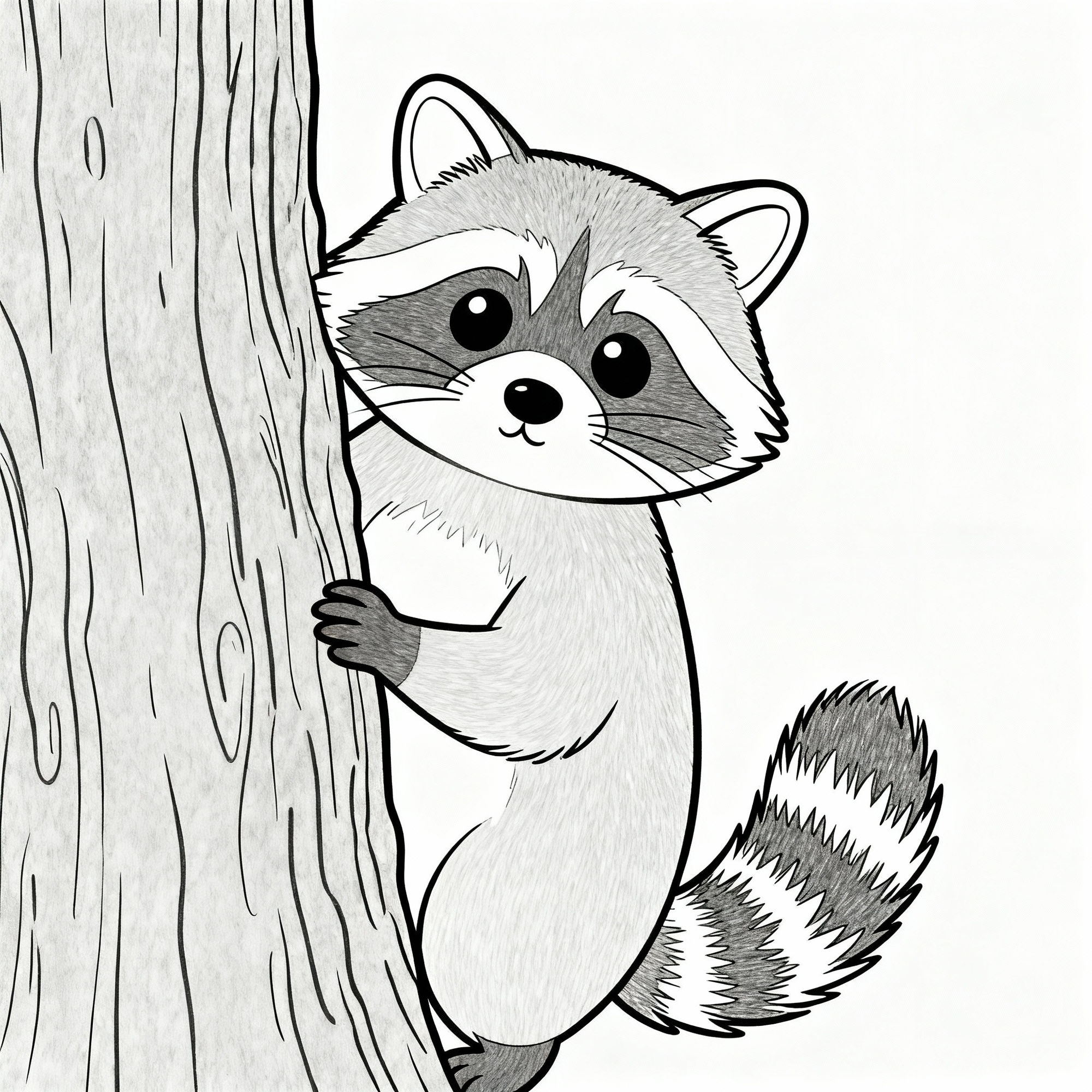Easy Raccoon Drawing - Create Adorable Raccoon Art