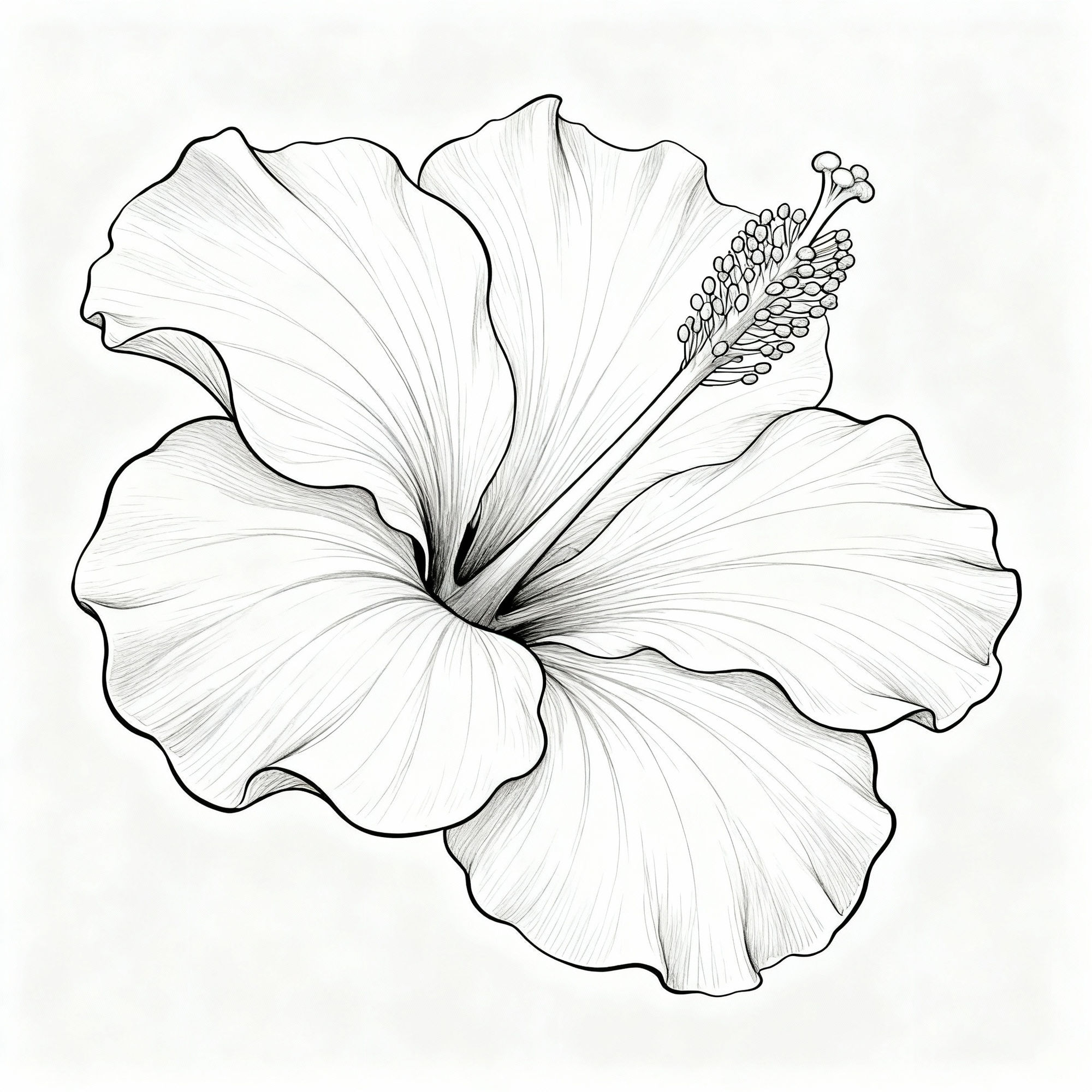Hibiscus Flower Easy Drawing - Create Beautiful Art