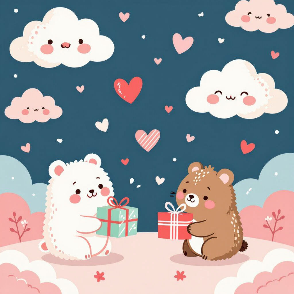 Cute Valentines Wallpaper Aesthetic - AI Generated Love Art