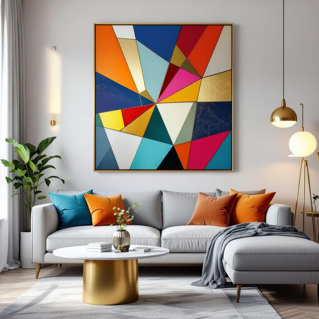 Decorative Wall Art For Living Room | AI Art Generator
