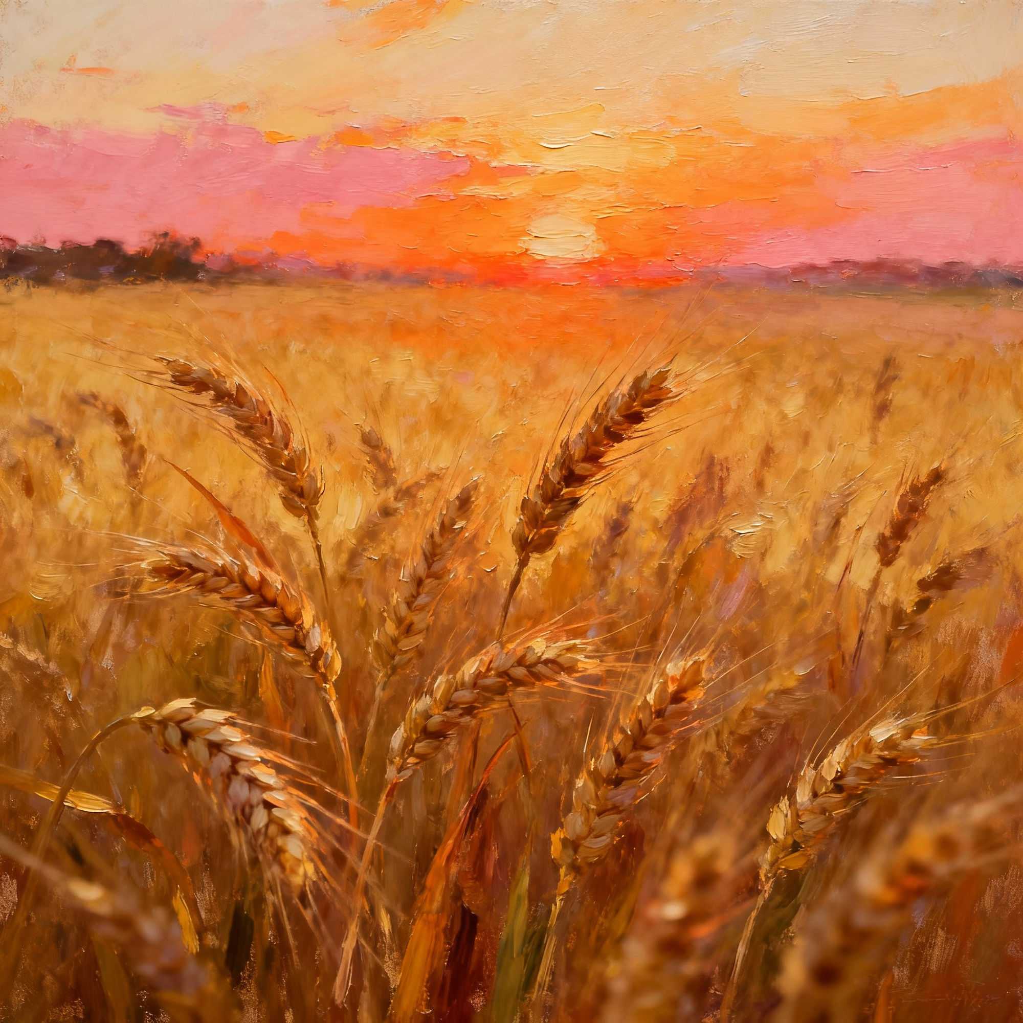 Drawing Wheat Fields - AI Art Gallery