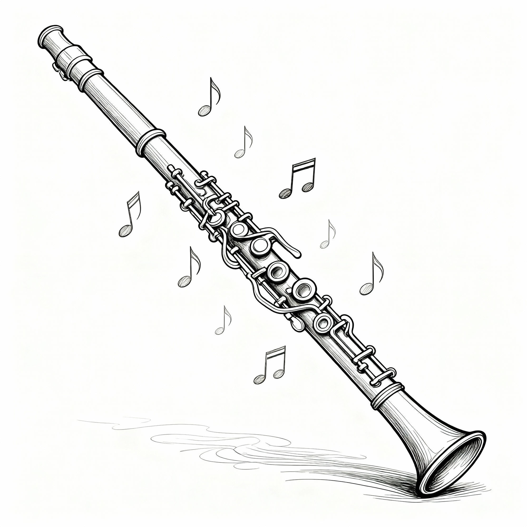 Easy Clarinet Drawing Ideas - Create Your Own