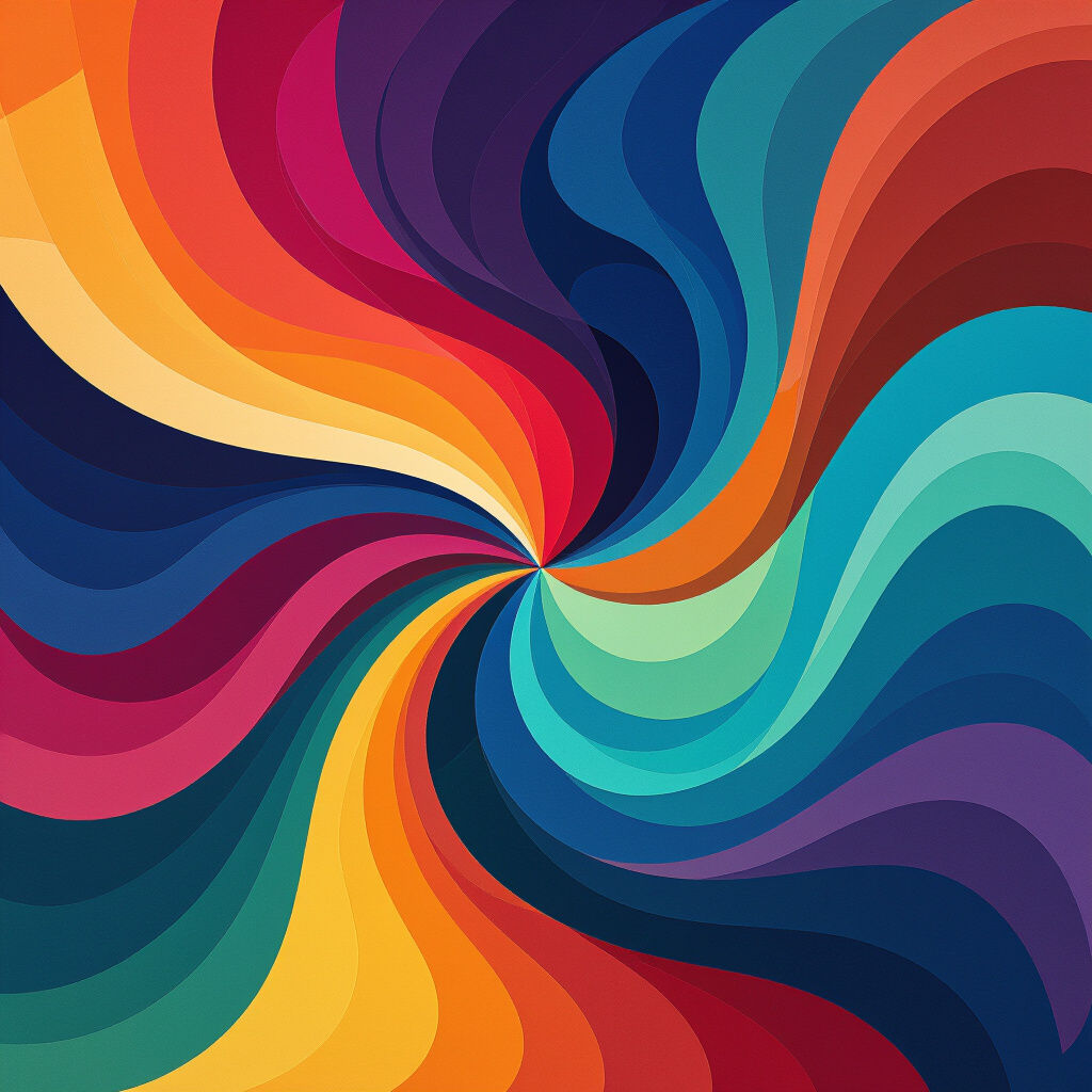 Curved Lines In Art - AI Generated Examples