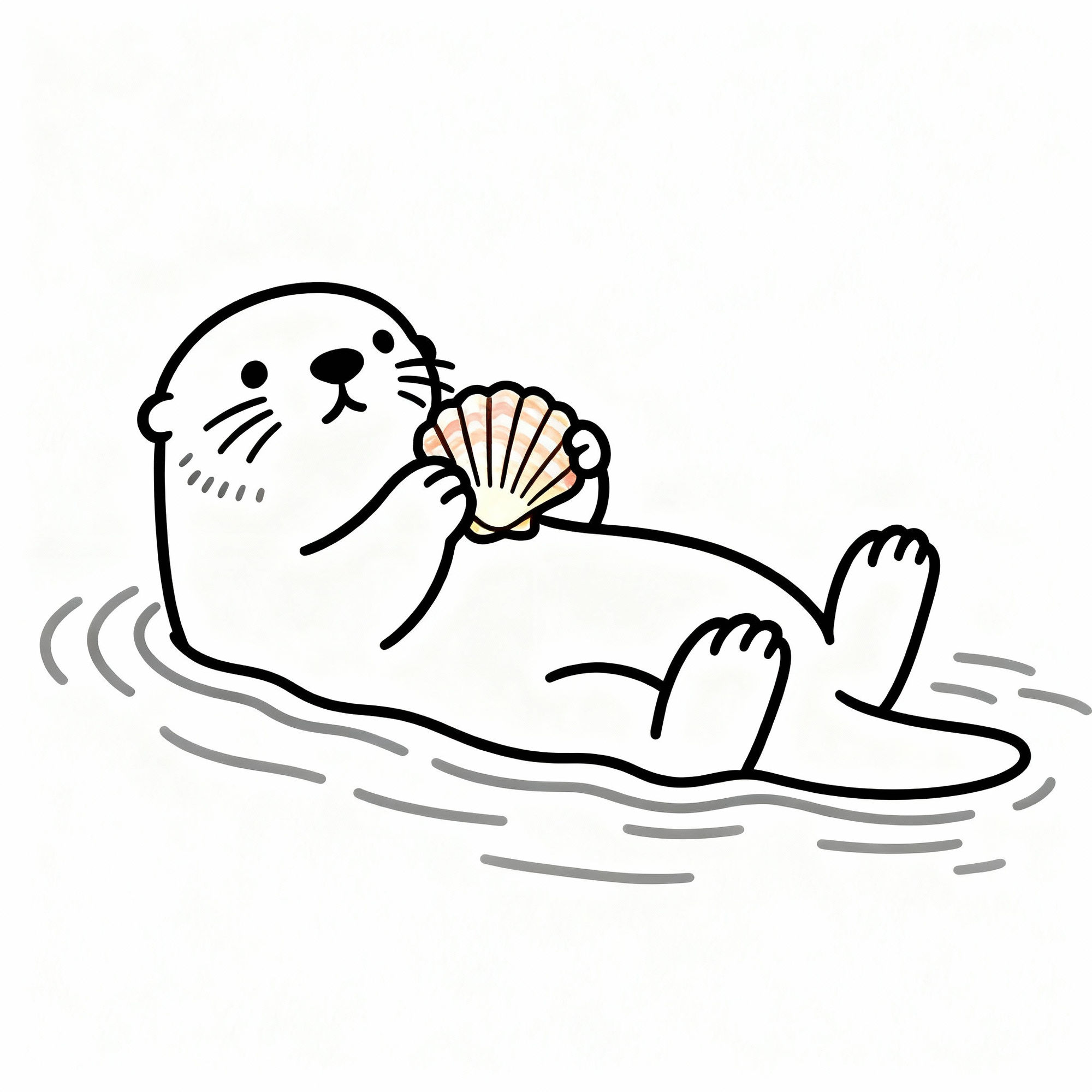 Sea Otter Easy Drawings | AI Art Generator