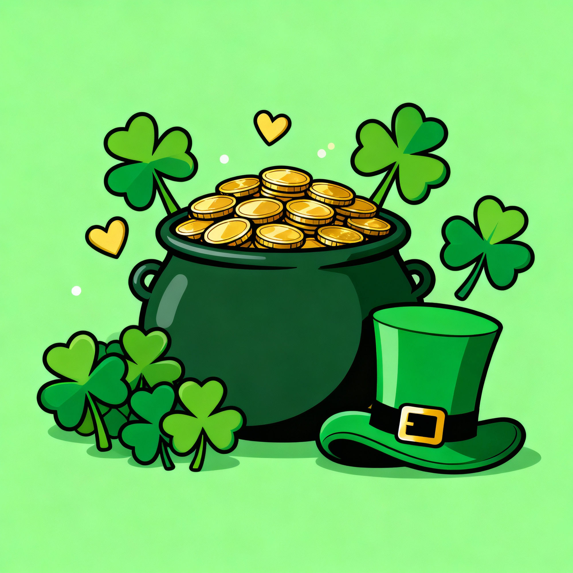 St. Patrick's Day Clip Art - AI Generated Graphics