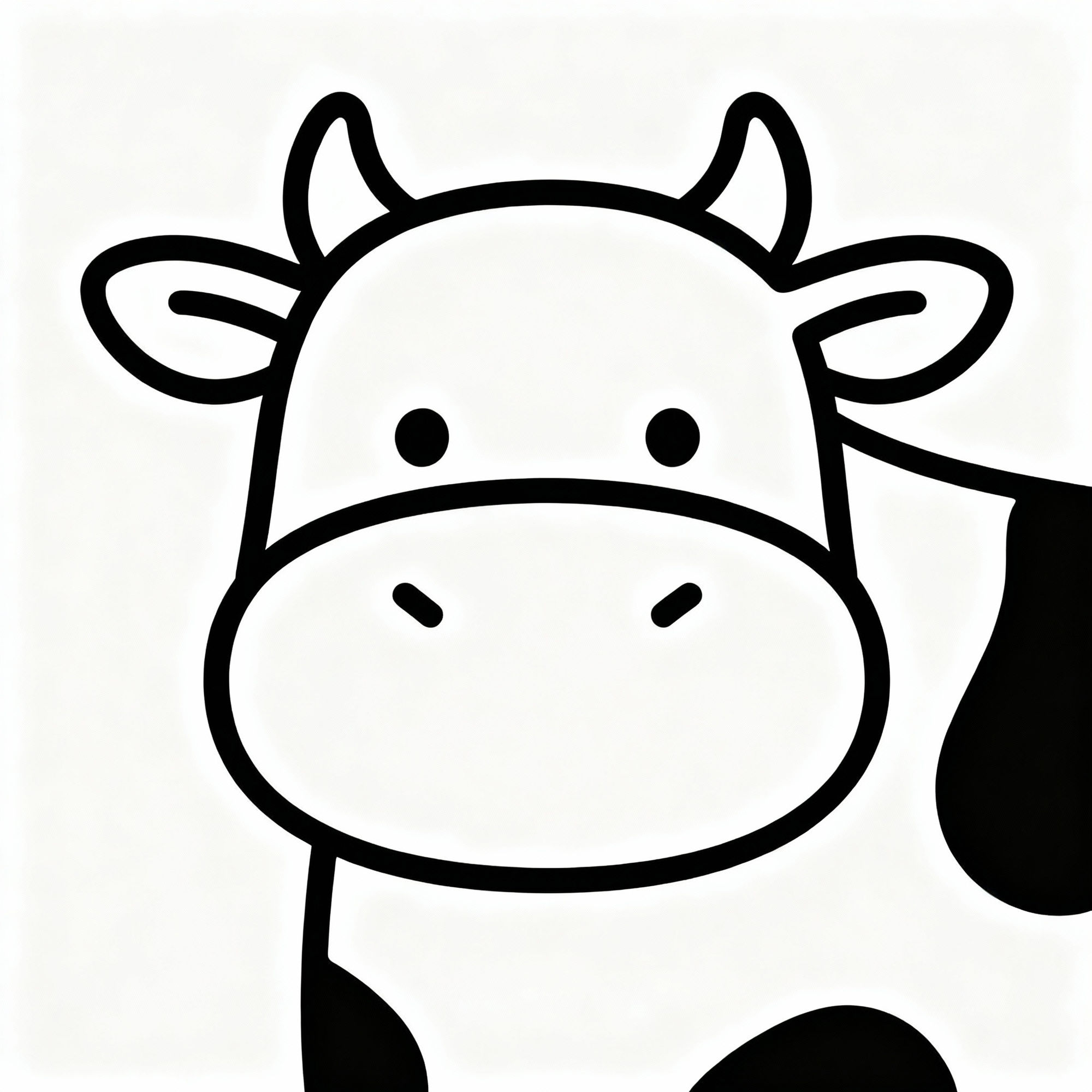 Simple Cow Drawing Gallery - Easy AI Art