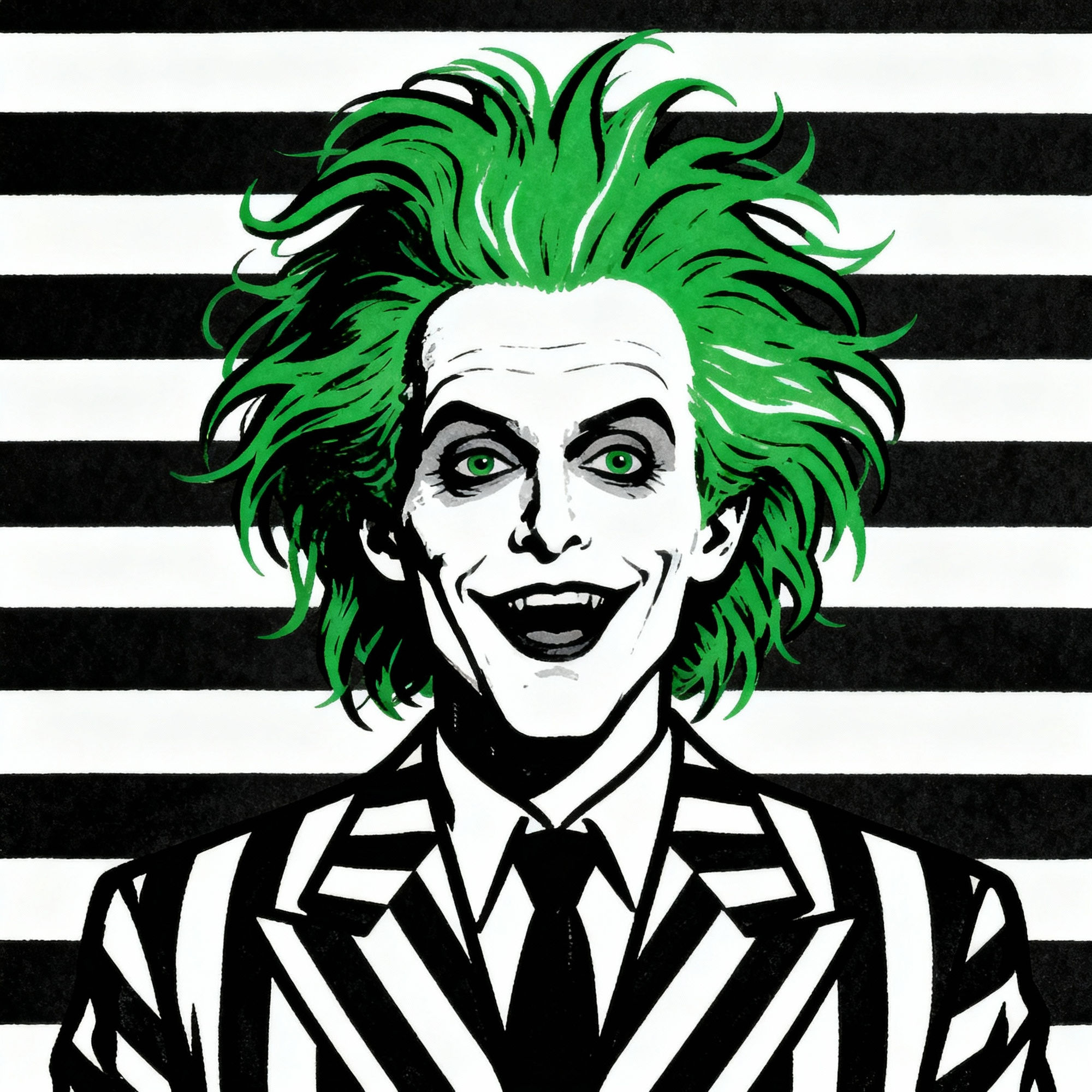 Easy Beetlejuice Drawing - Create Iconic Art With AI