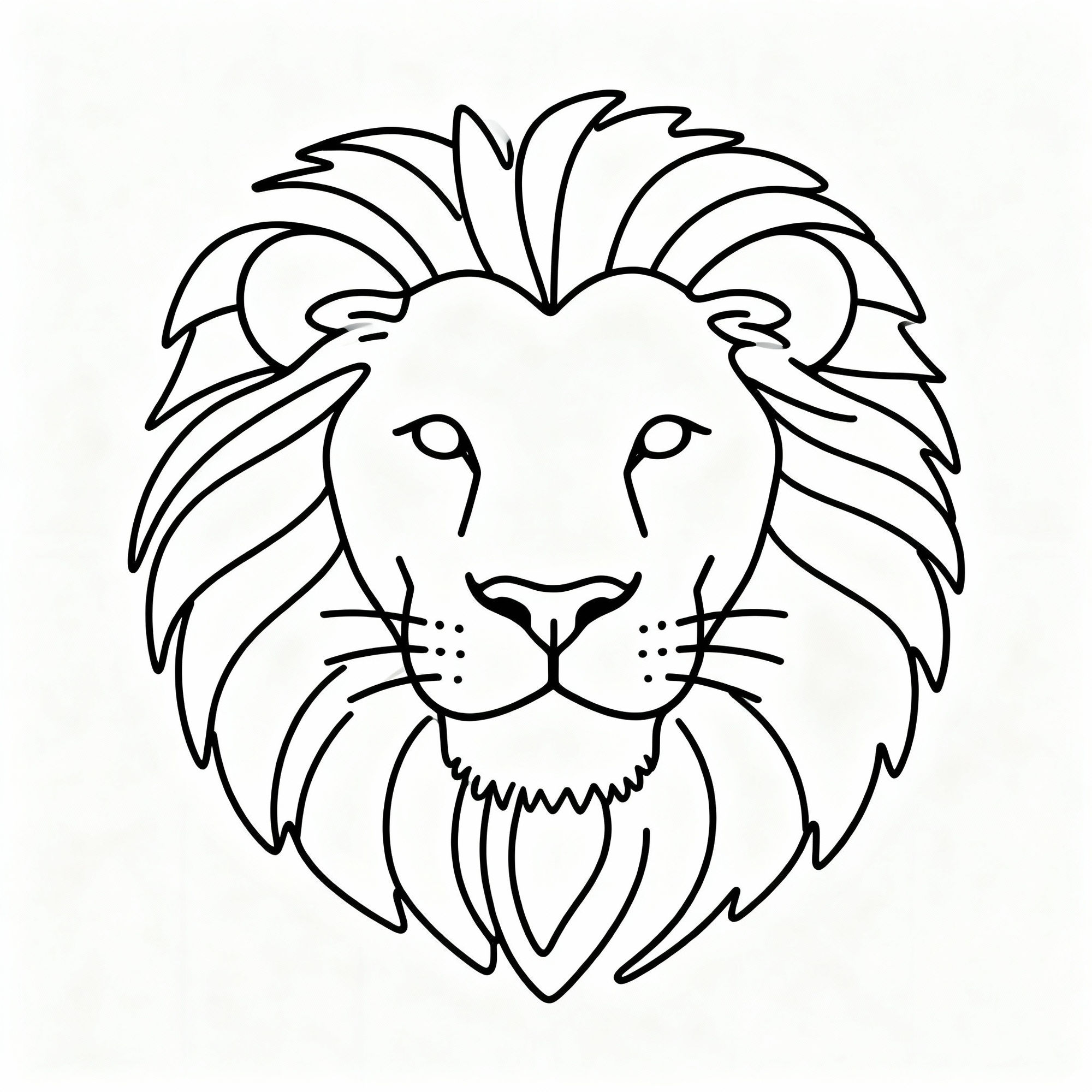 Simple Lion Drawings - AI Generated Art