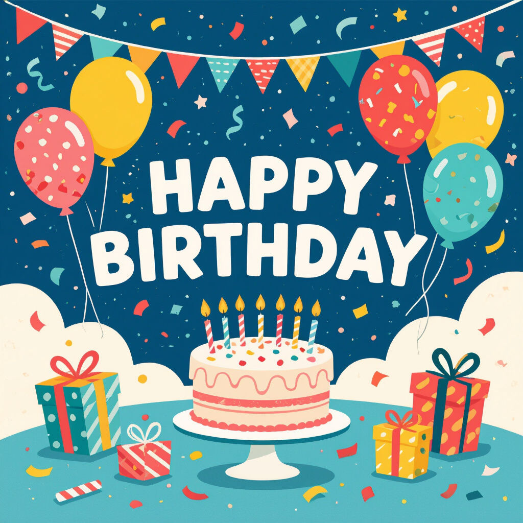 Free Birthday Greetings Images - AI Generated & Customizable