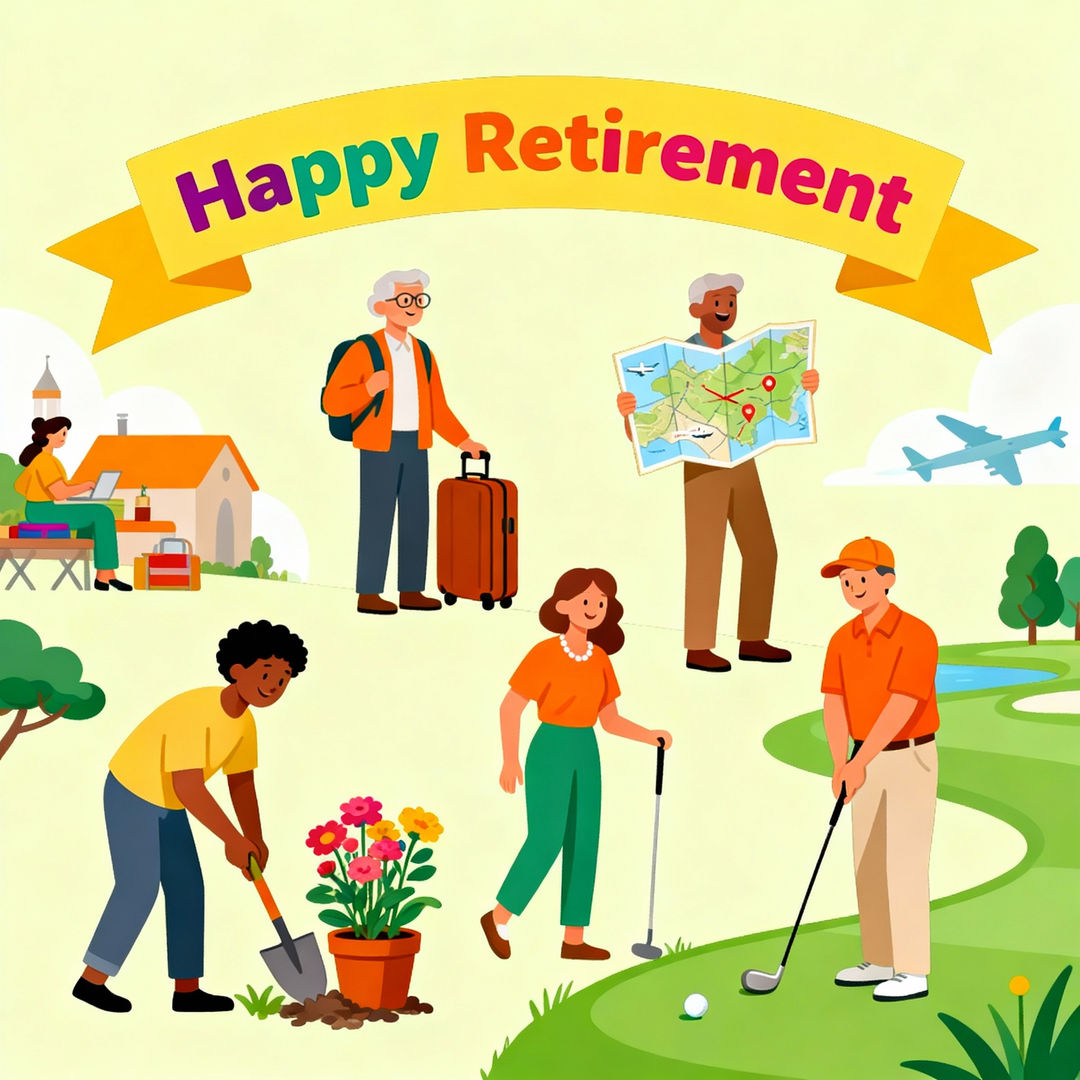 Retirement Clip Art - AI Generated For Your Projects