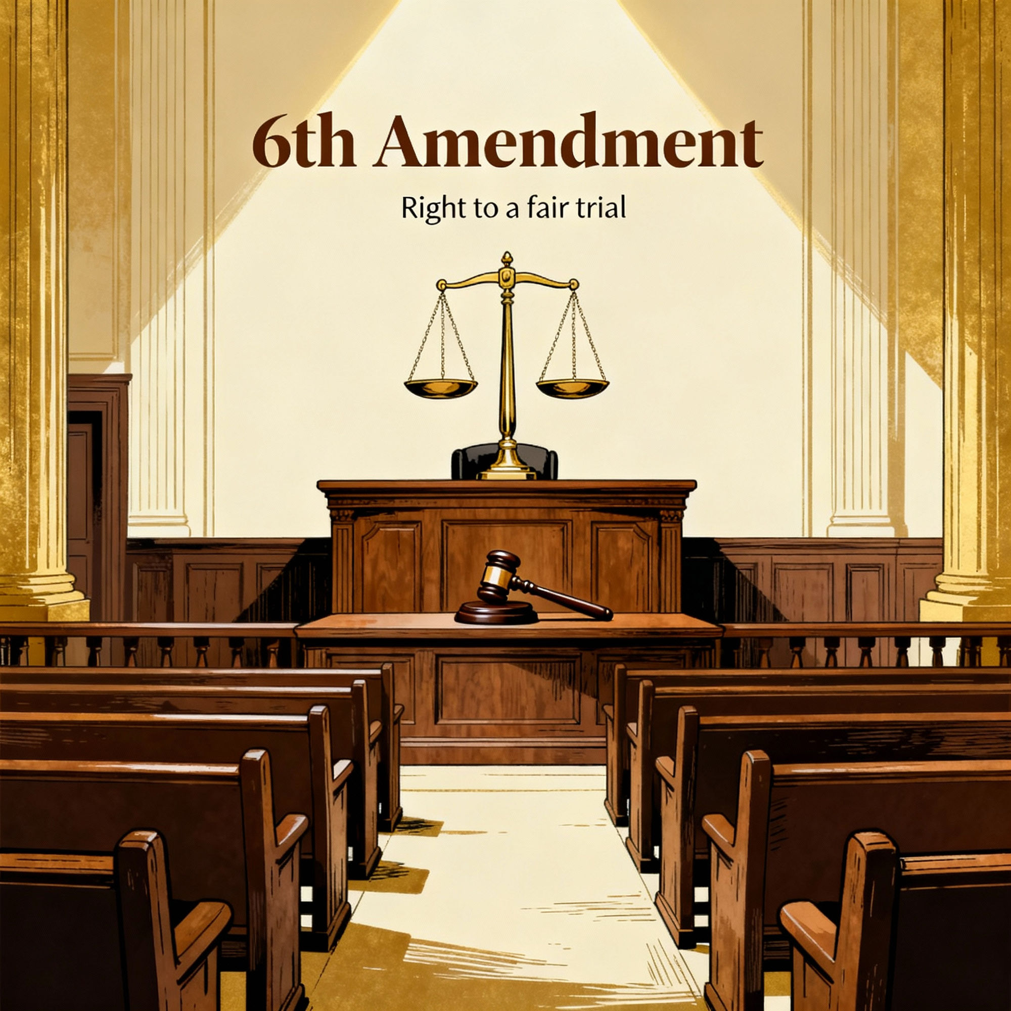 6th Amendment Drawings - AI Art Generator