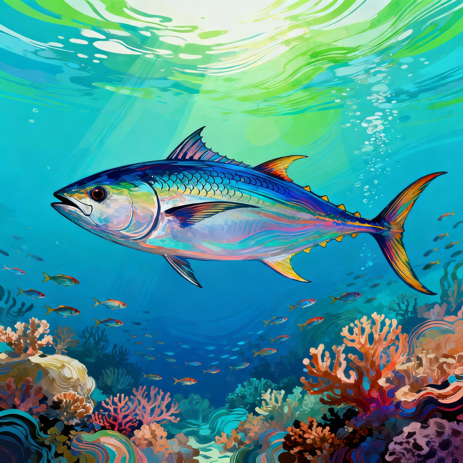 Tuna Drawings - Create Your Own AI Fish Art
