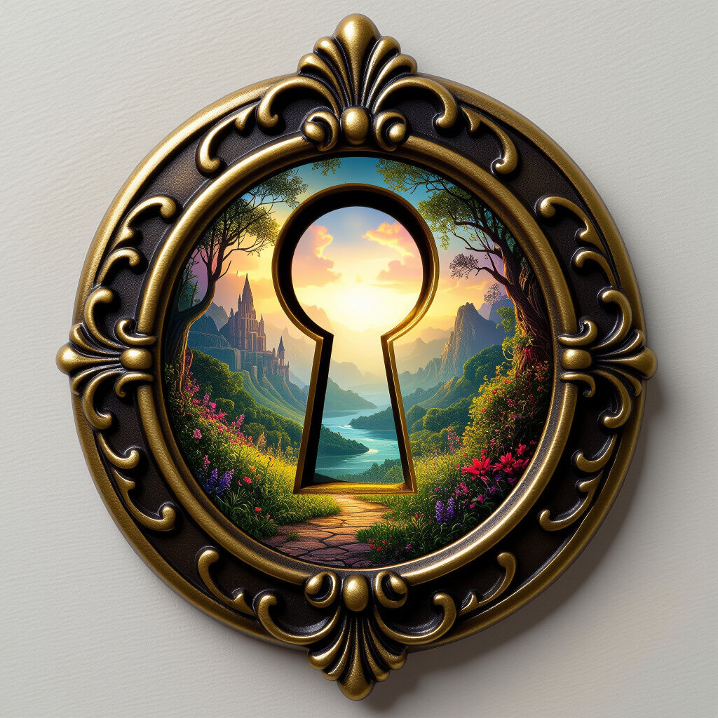 Keyhole Art - Discover AI-generated Art Through A Keyhole